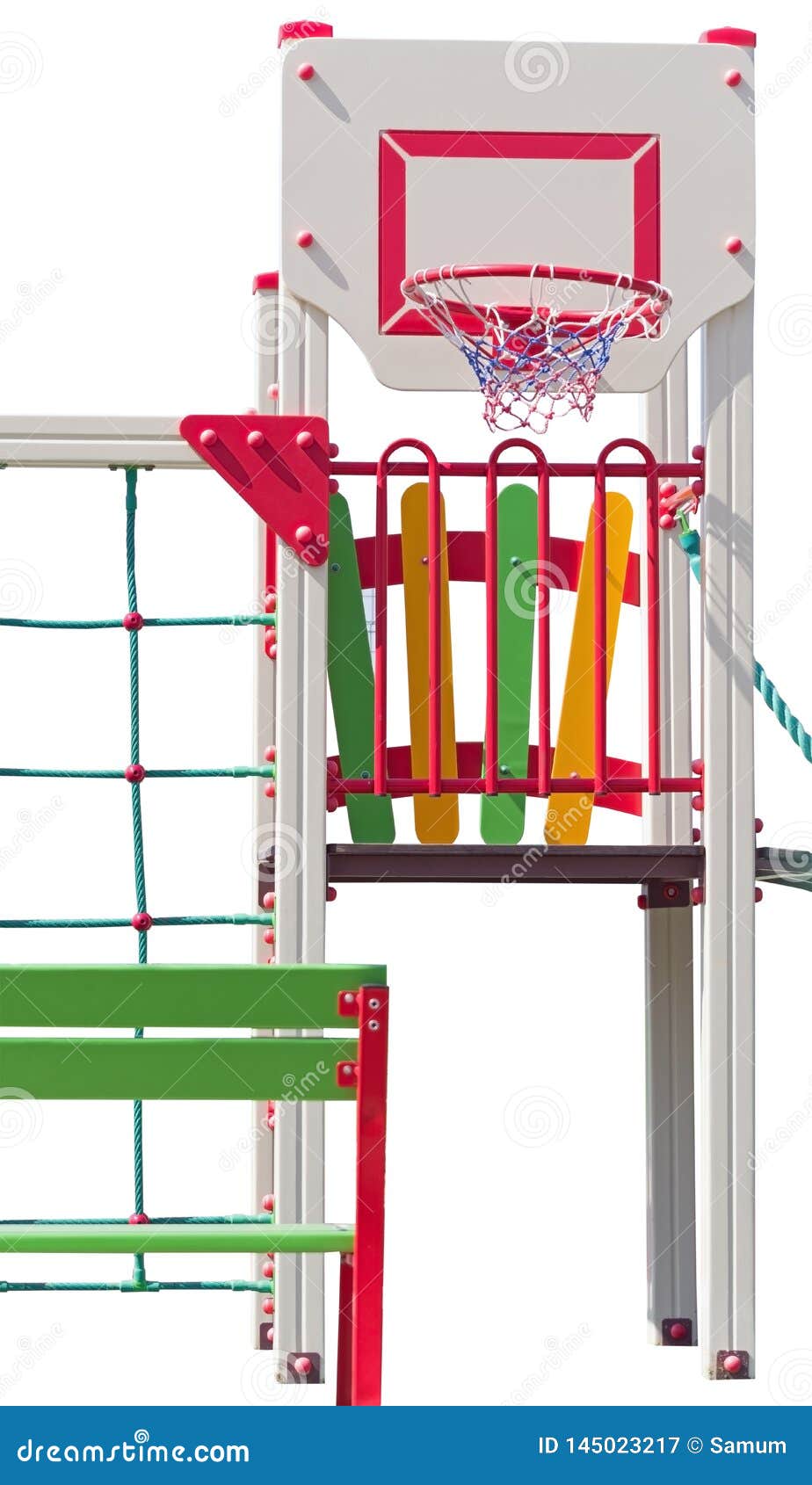 Basketball Backboard on White Stock Image - Image of playground, school ...