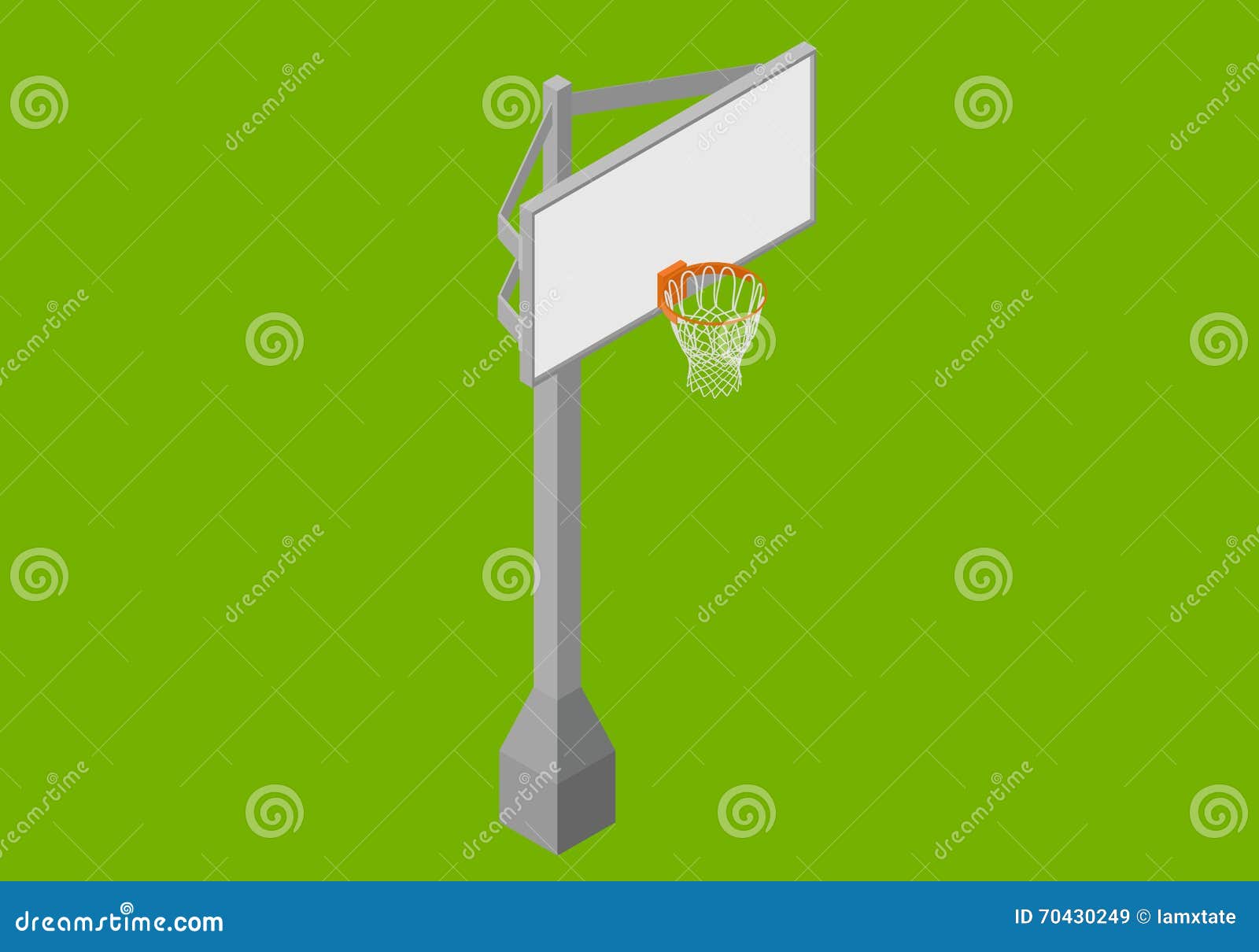 Basketball Backboard Isometric Flat Vector Stock Vector - Illustration ...
