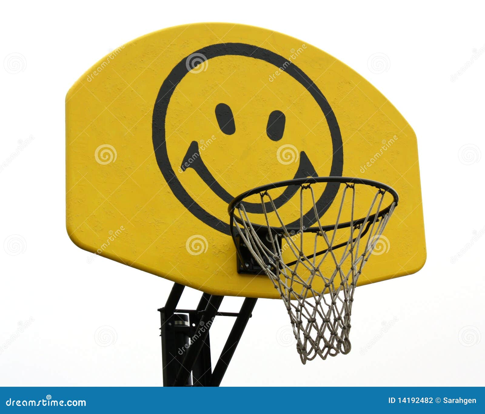 Basketball Backboard with Smiley Face Stock Illustration - Illustration ...