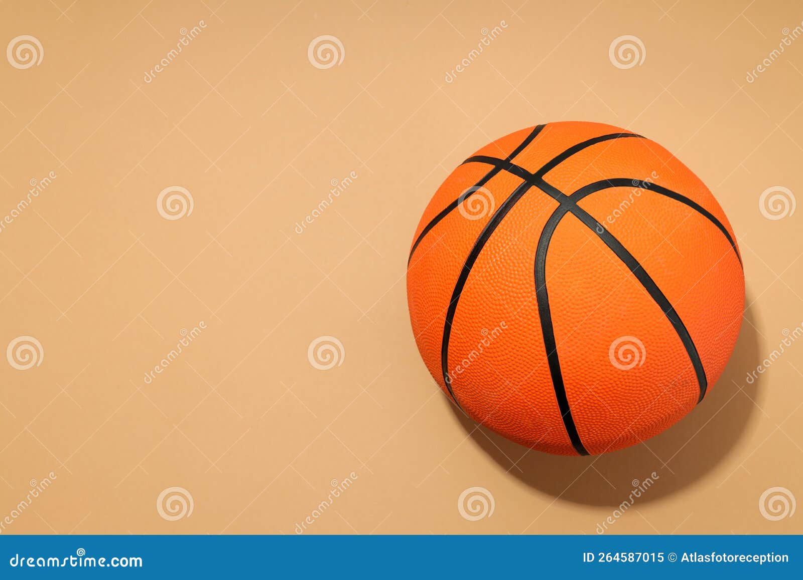Basketball Ball on Beige Background, Concept of Balls Stock Image ...