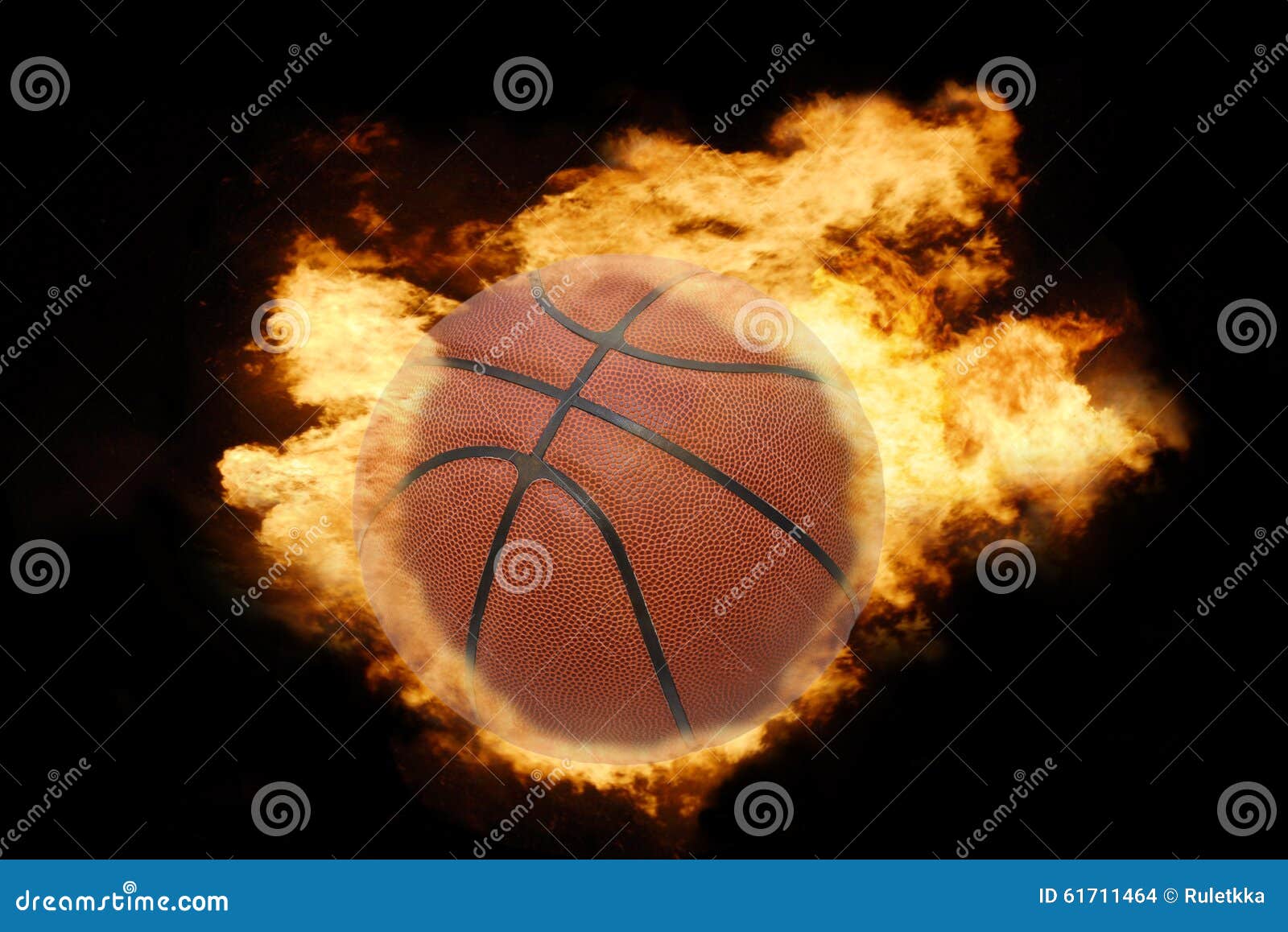Basketball ball on fire stock photo. Image of league - 61711464