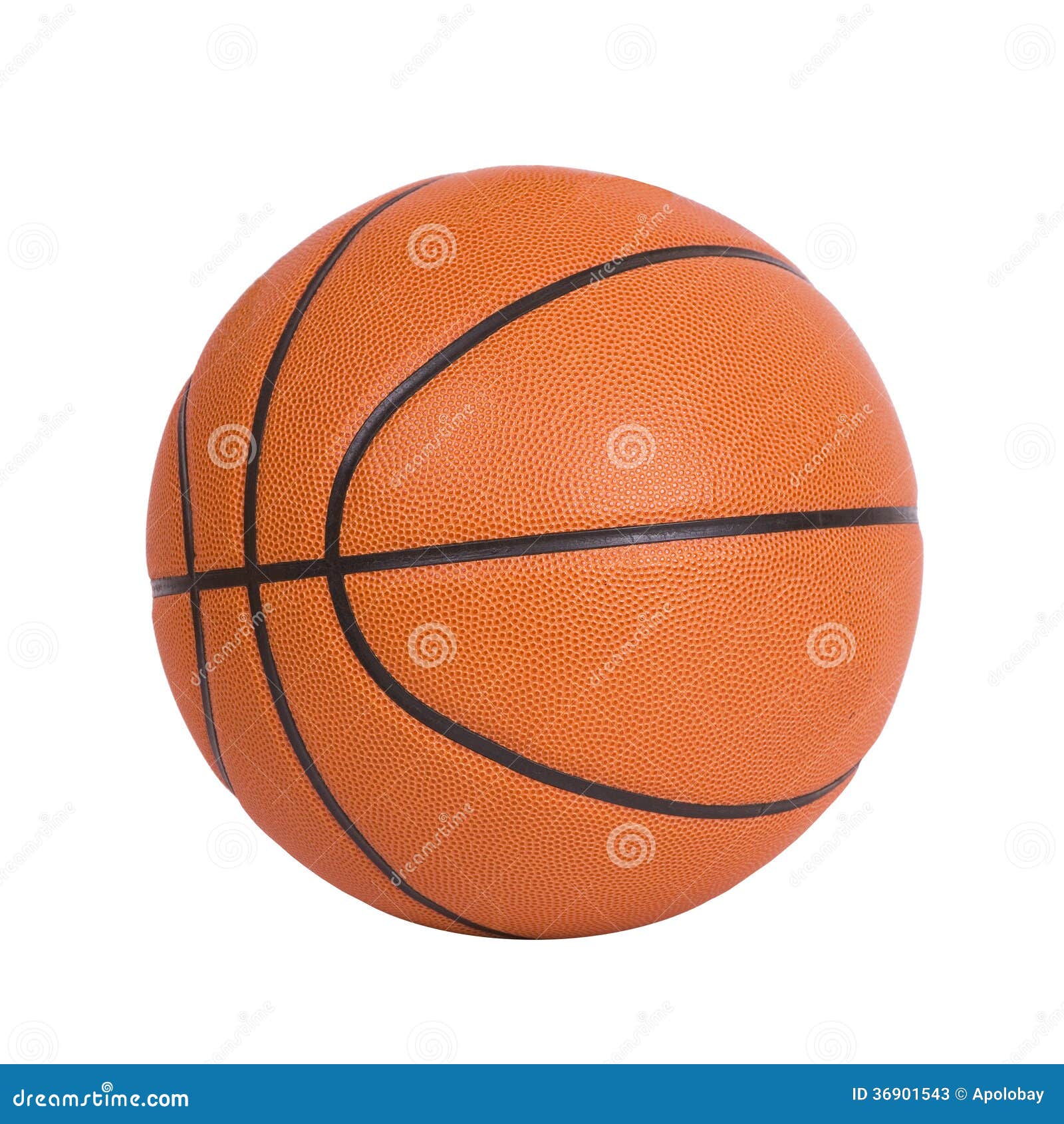 Basketball Ball Isolated on White Background Stock Image - Image of ...