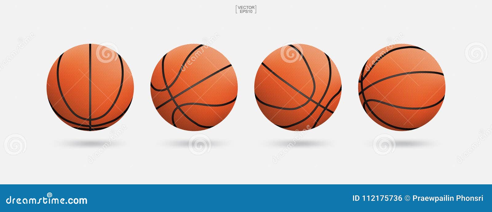 Basketball Vector Clipart With Solid Color Background | CartoonDealer ...