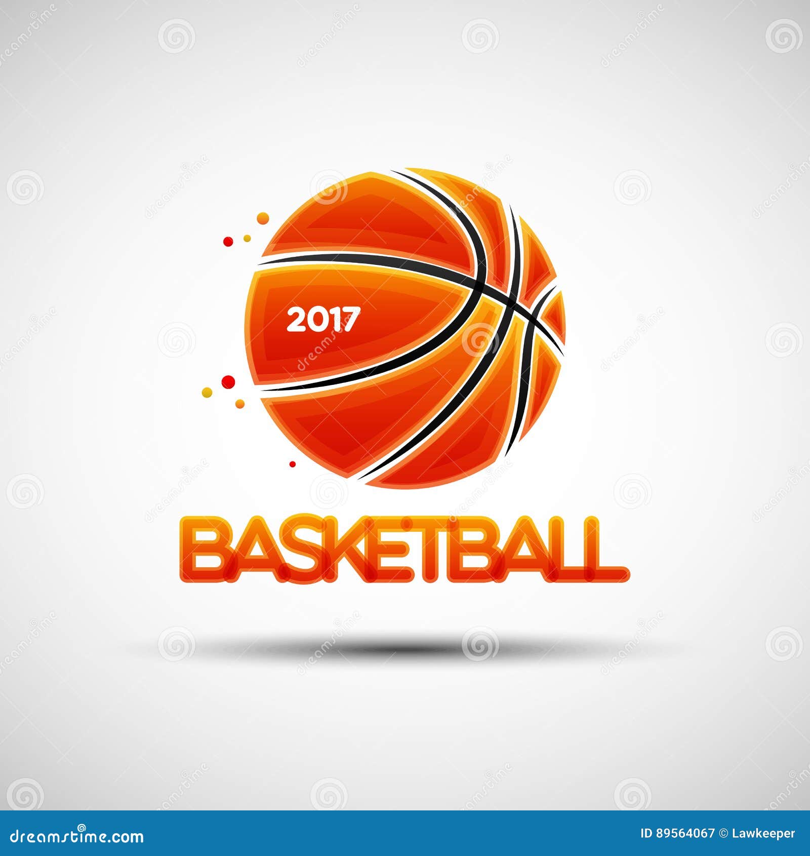Basketball Ball Logo Design Template Stock Vector - Illustration of ...