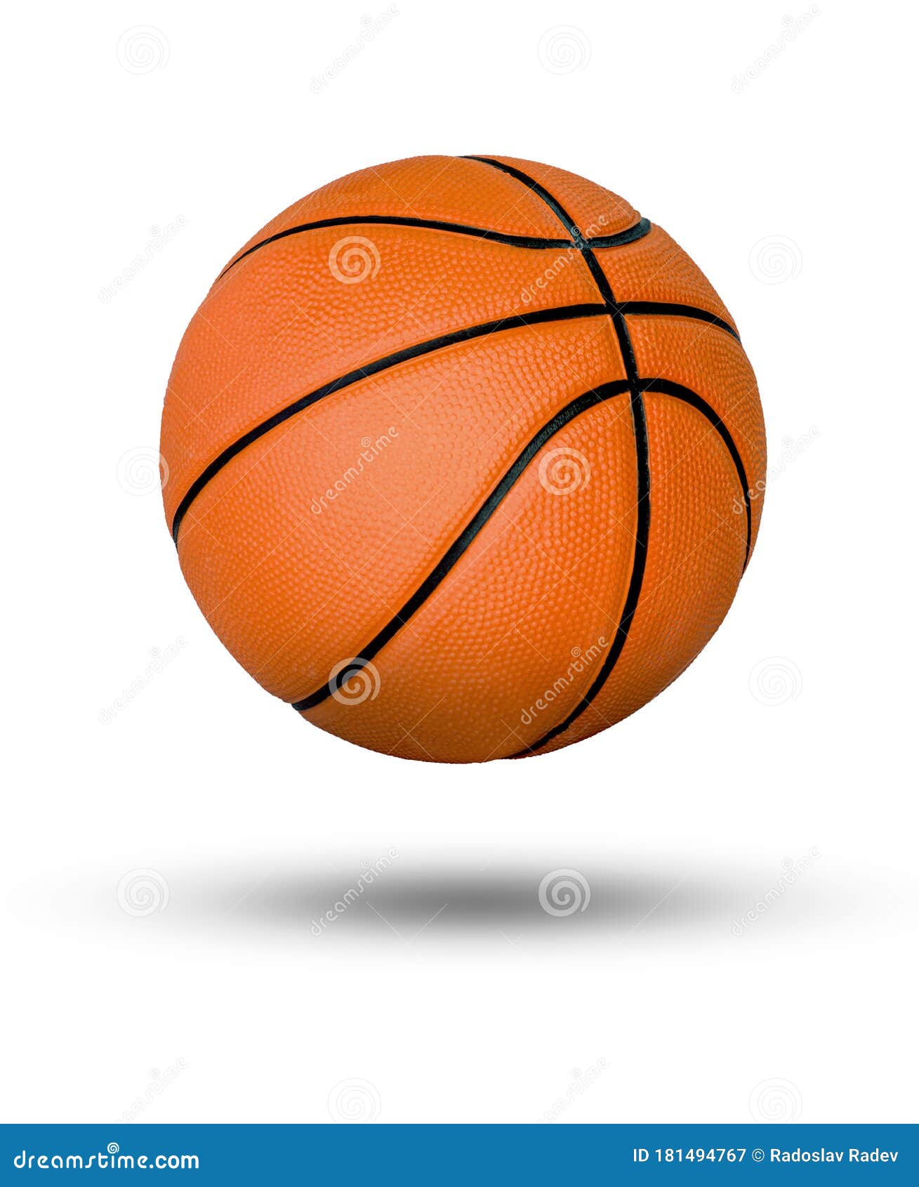 Basketball Ball Over White Background Stock Image - Image of design ...