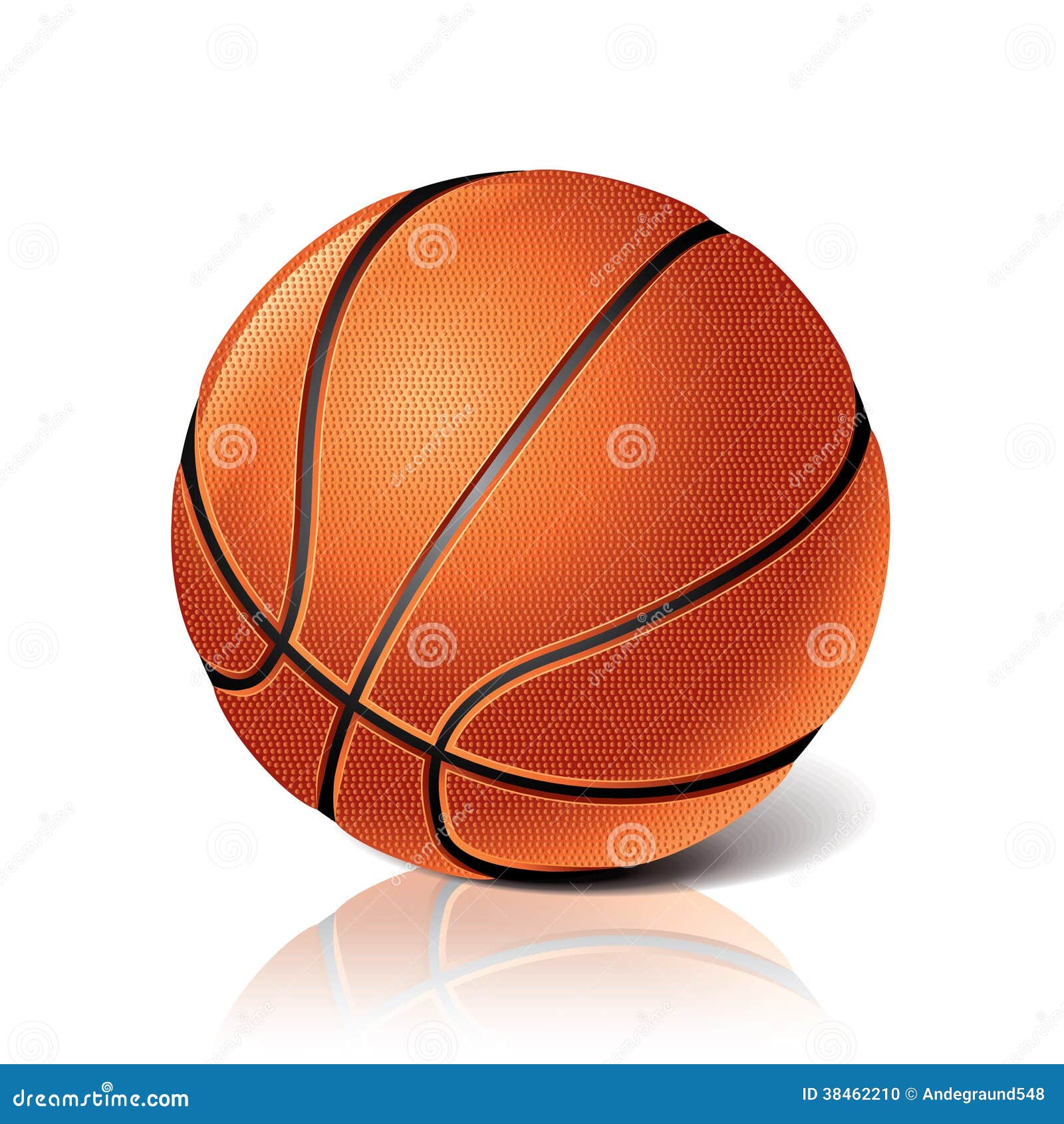 Basketball Ball Vector Illustration Stock Vector - Illustration of ...