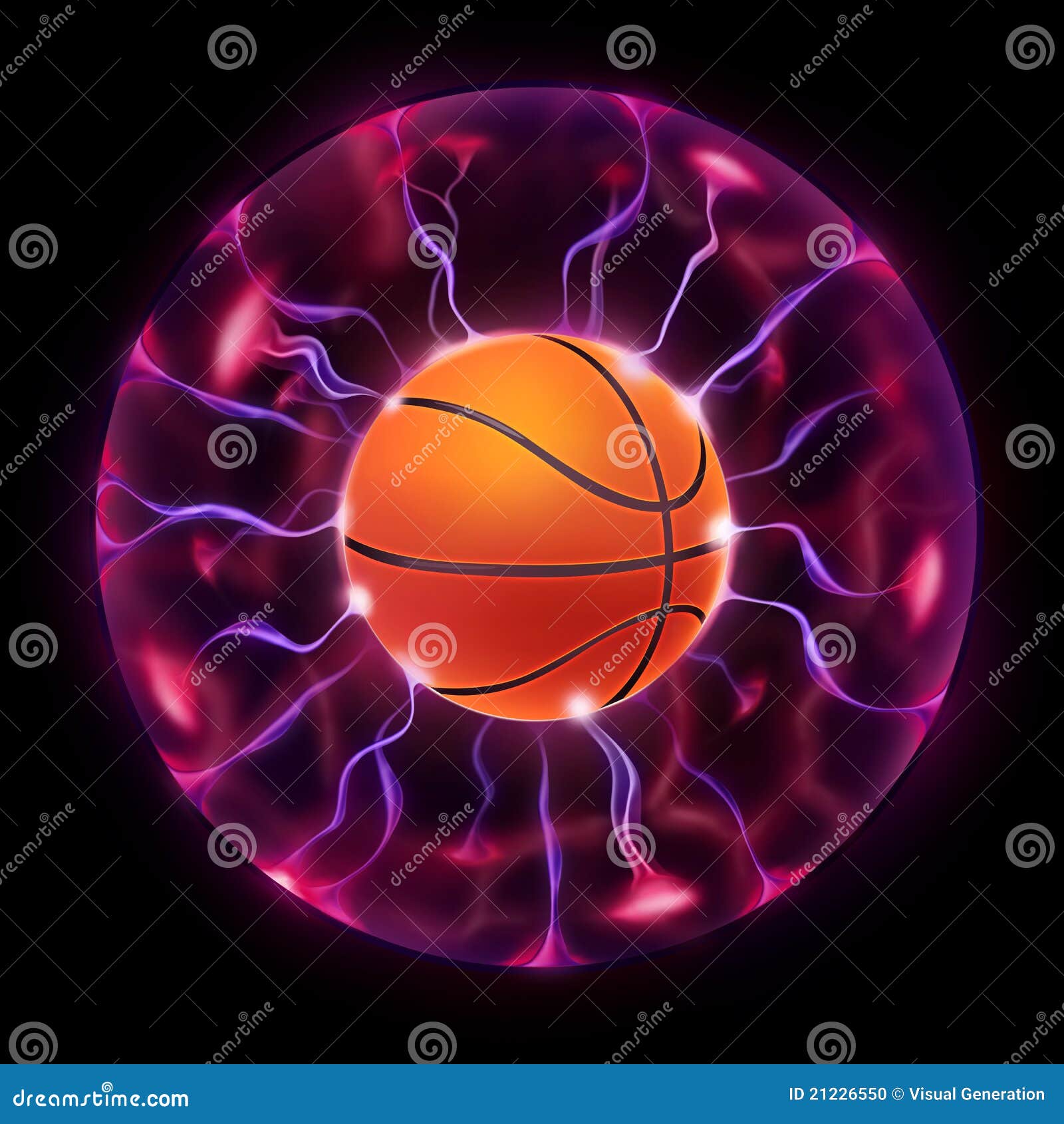 Basketball Ball Wheel stock illustration. Illustration of neon - 21226550
