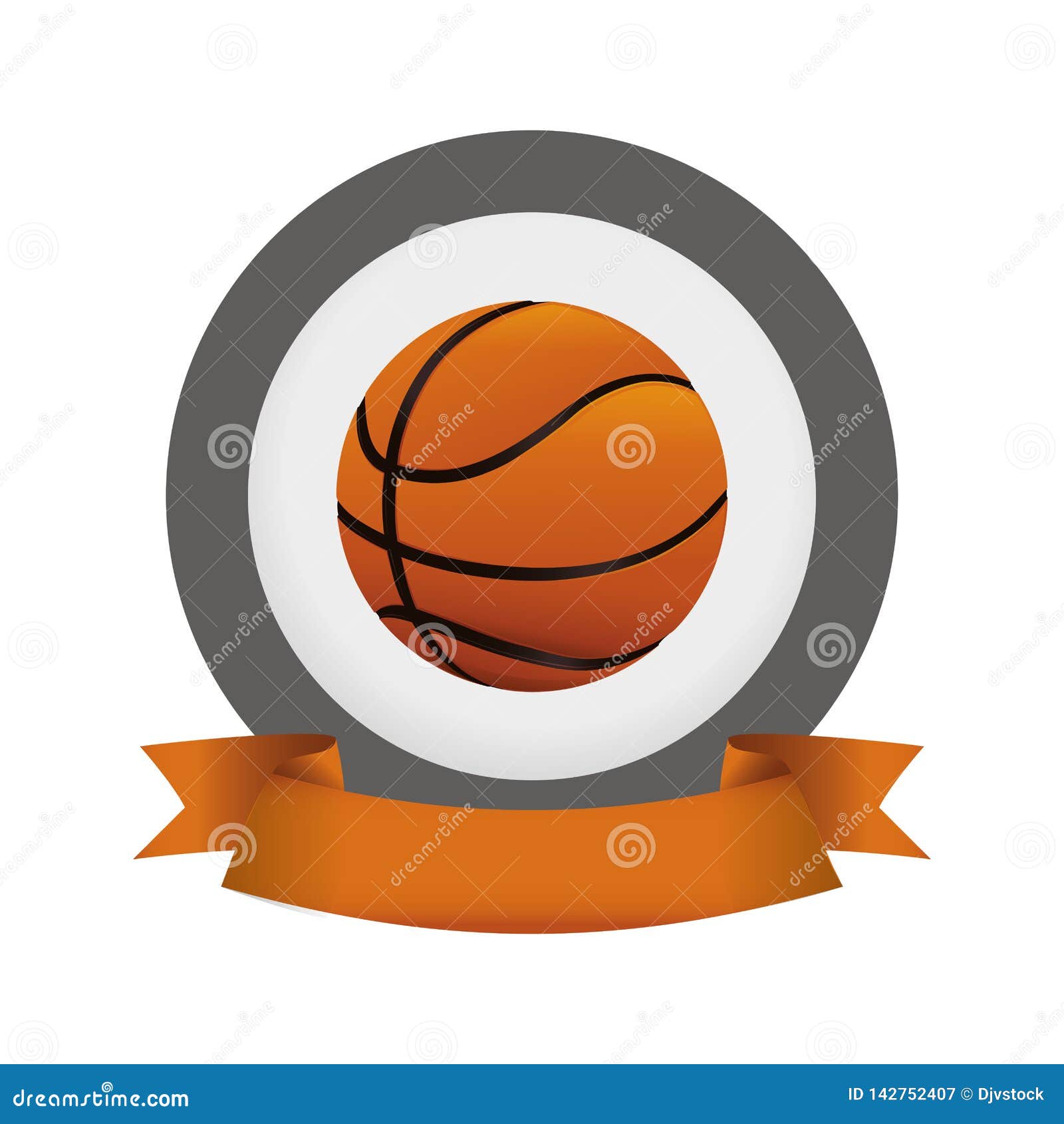 Basketball Balloon Sport Frame Stock Vector - Illustration of sign ...