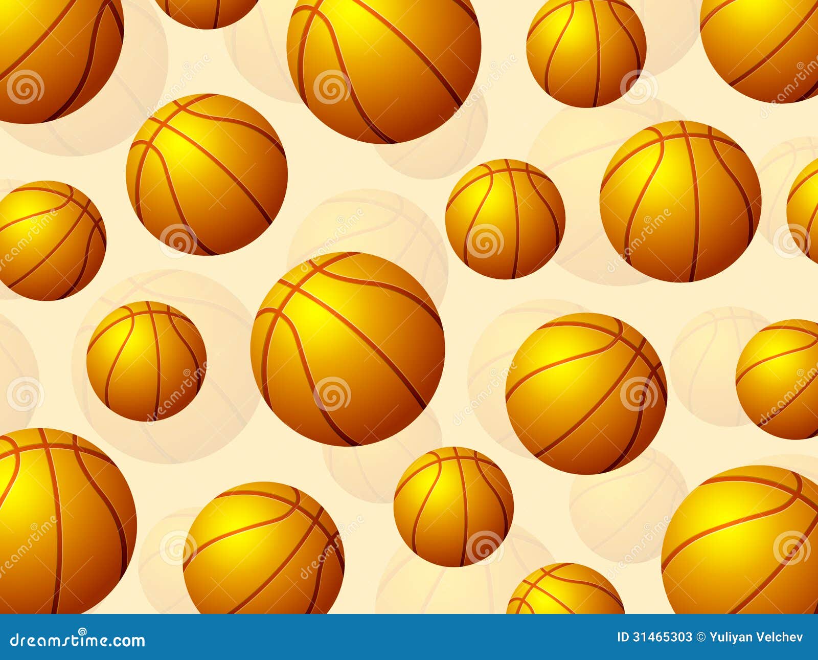 Basketball Balls Background Stock Vector - Illustration of basketball ...