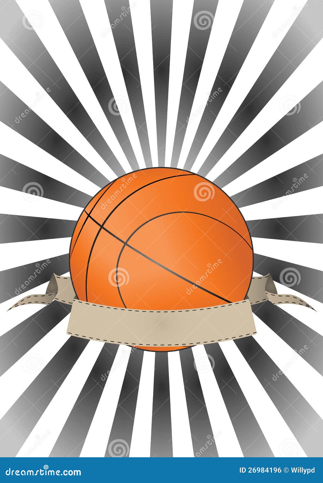 Basketball Banner Vector Illustration | CartoonDealer.com #26984196