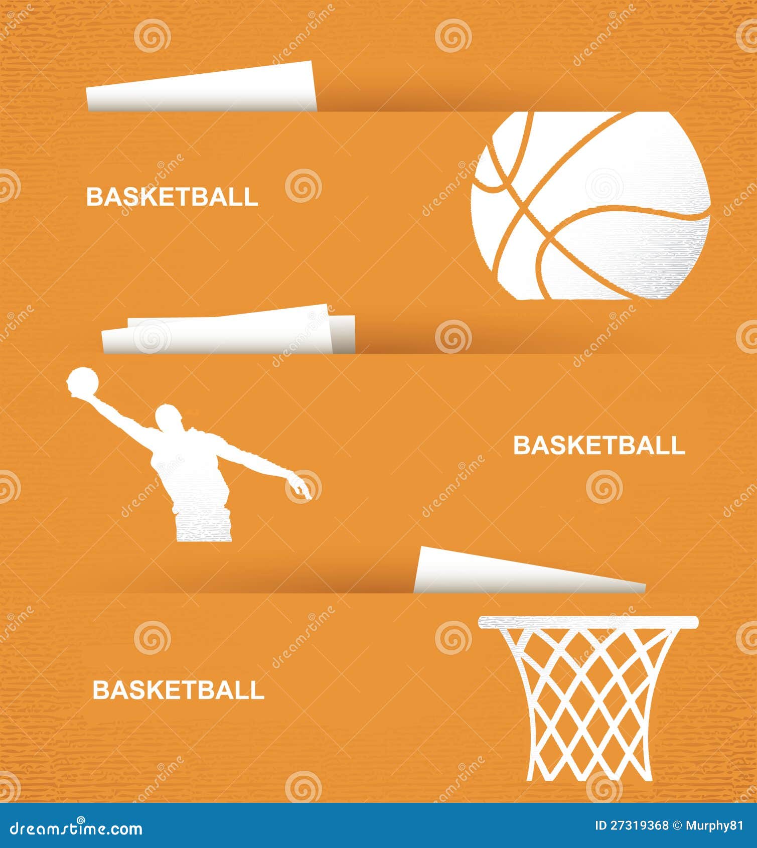Basketball banners stock vector. Illustration of basketball - 27319368