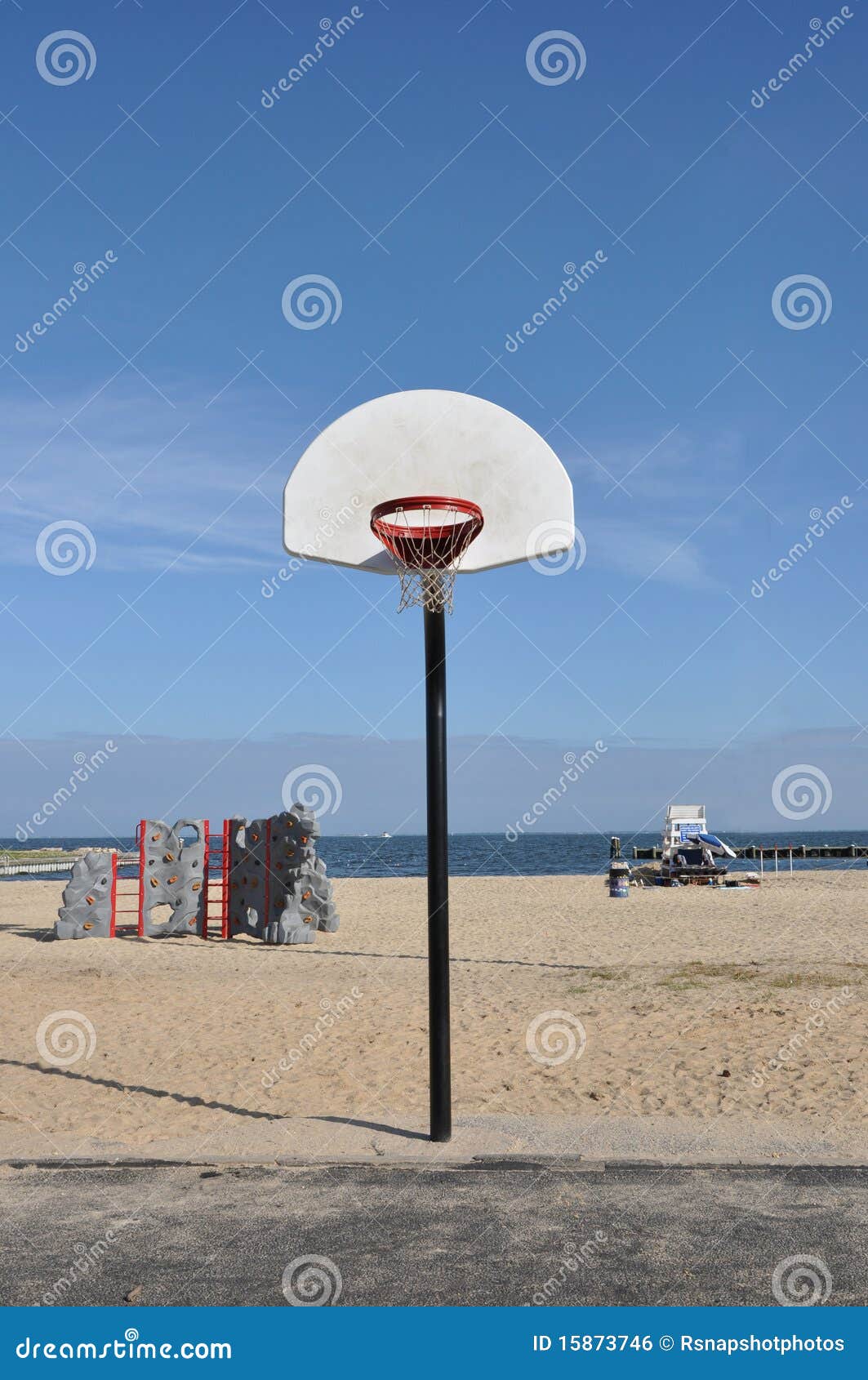 Basketball on the Beach stock photo. Image of recreational - 15873746