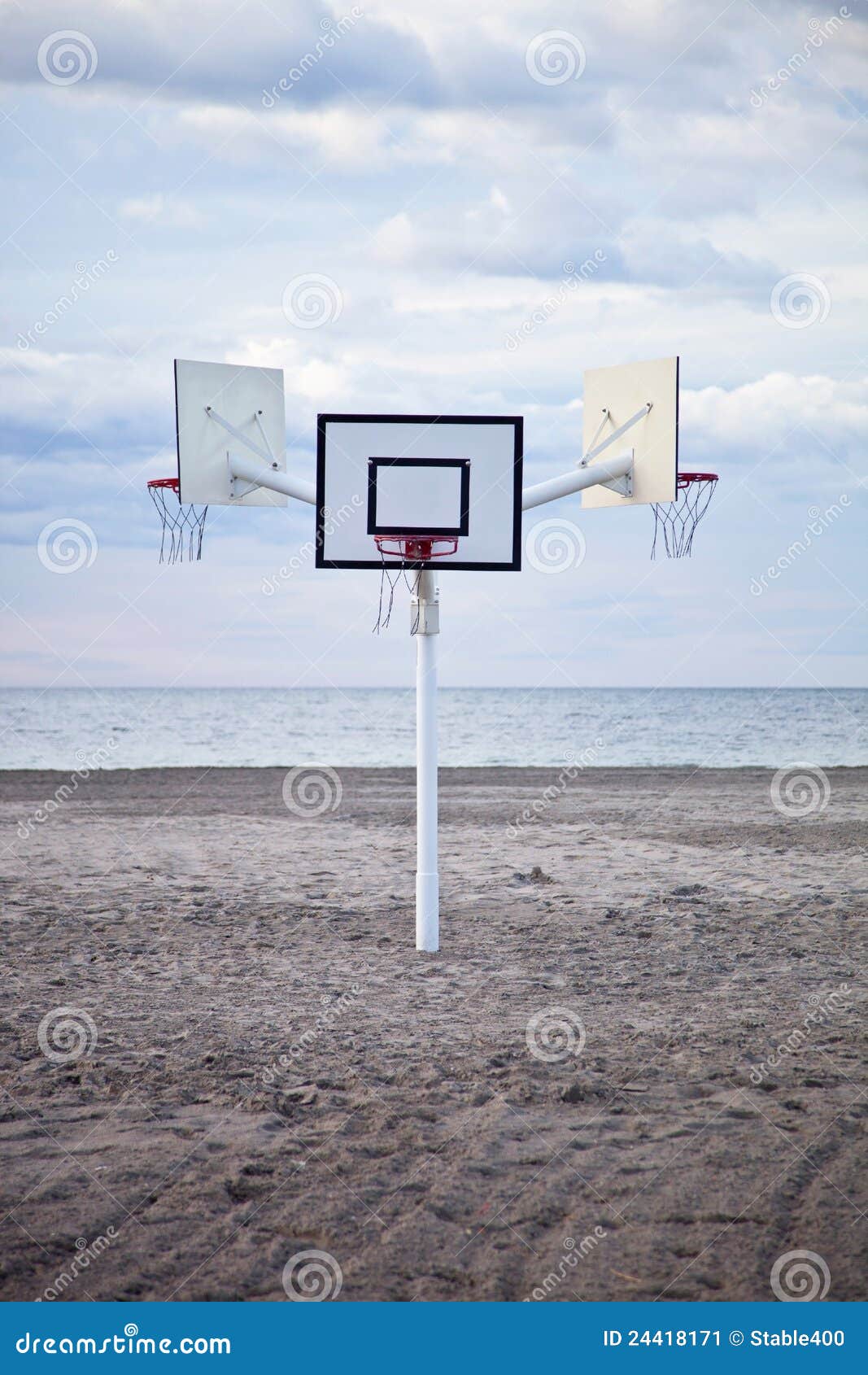 Basketball on the beach stock image. Image of vacation - 24418171