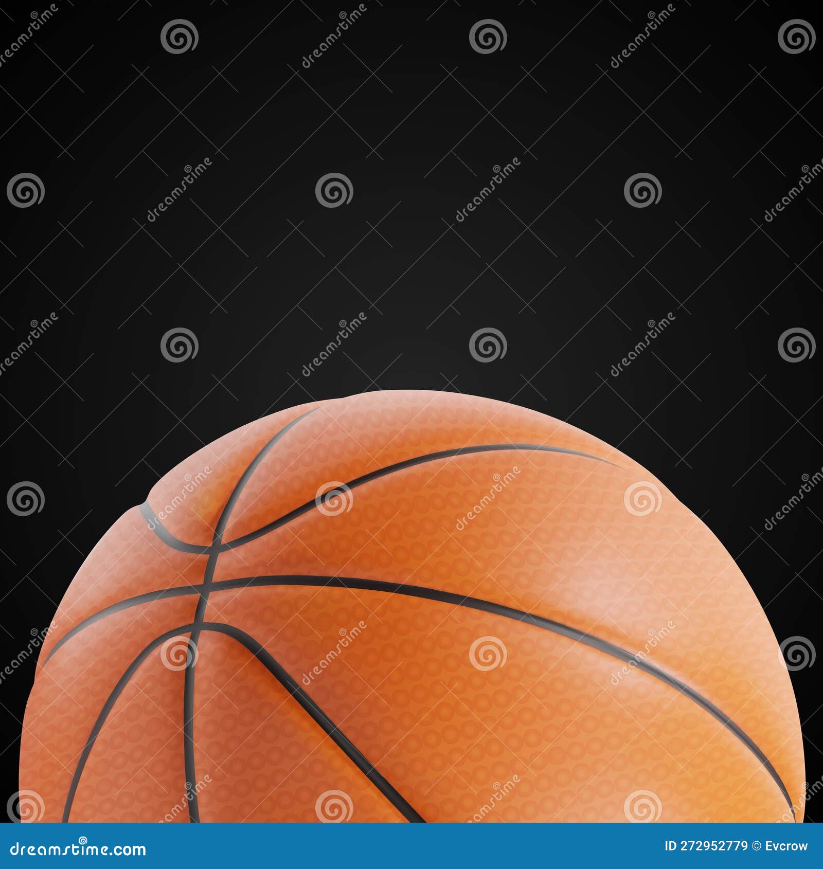 Basketball on Black Background Stock Vector - Illustration of college ...