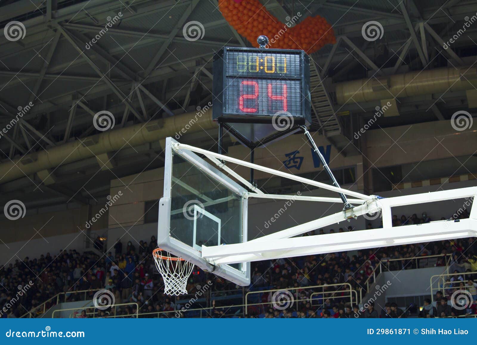 Basketball Board with Counter Stock Image - Image of inside, back: 29861871
