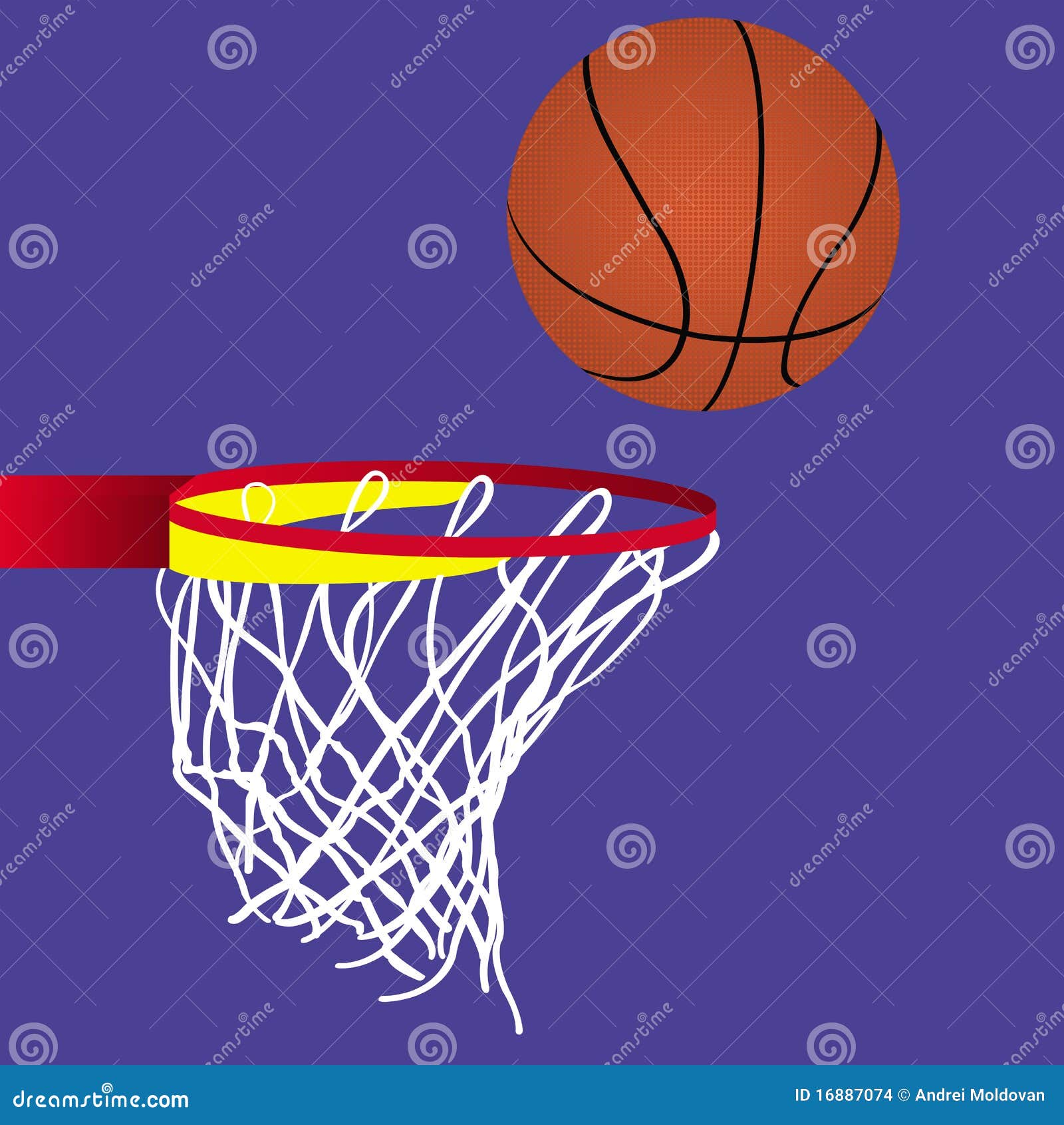 Basketball card stock vector. Illustration of yellow - 16887074