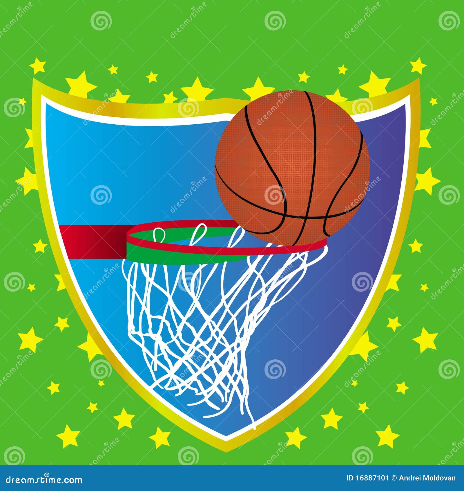 Basketball card stock vector. Illustration of card, ball - 16887101