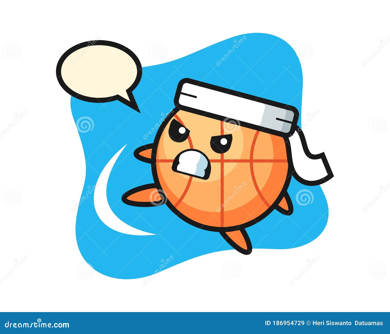 Basketball Cartoon Doing a Karate Kick Stock Vector - Illustration of ...