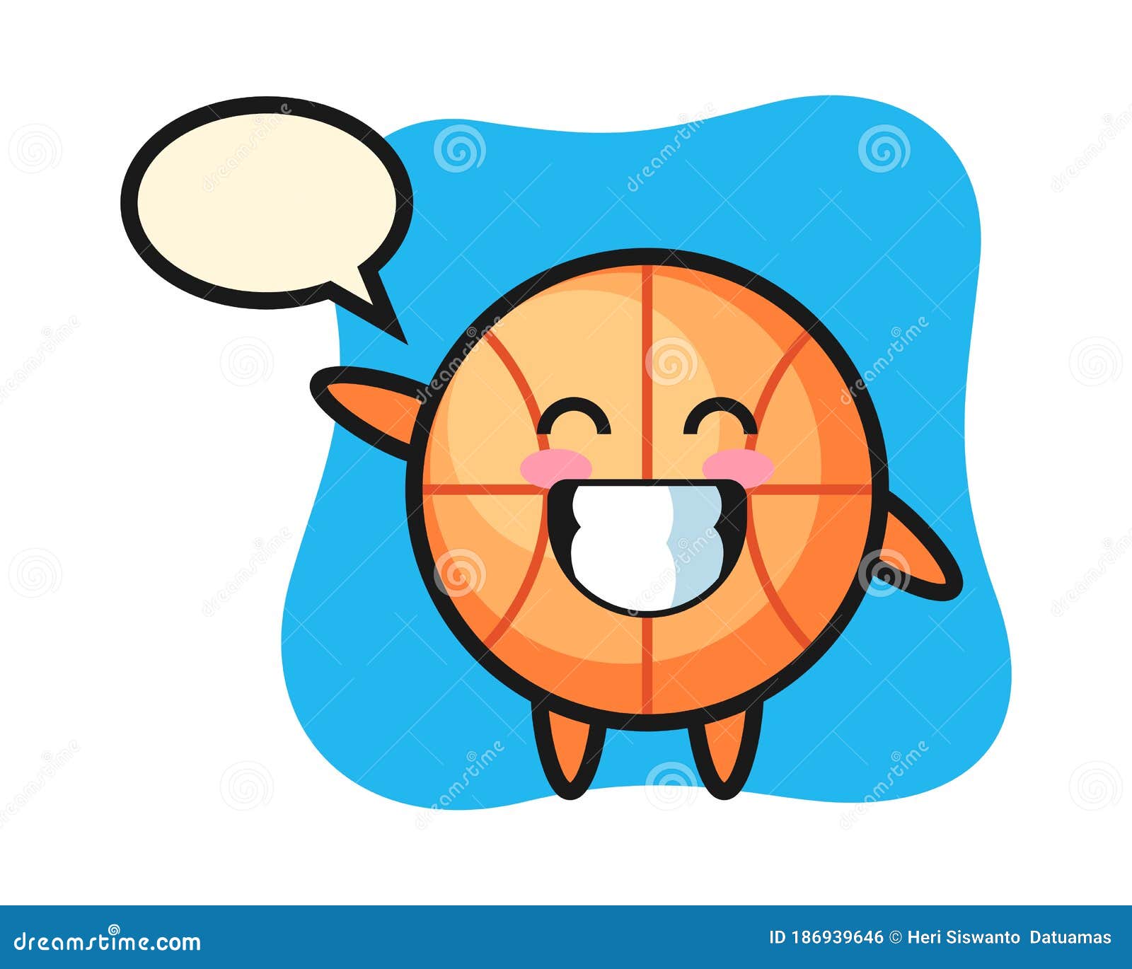 Basketball Wave Cartoon Vector | CartoonDealer.com #39153621
