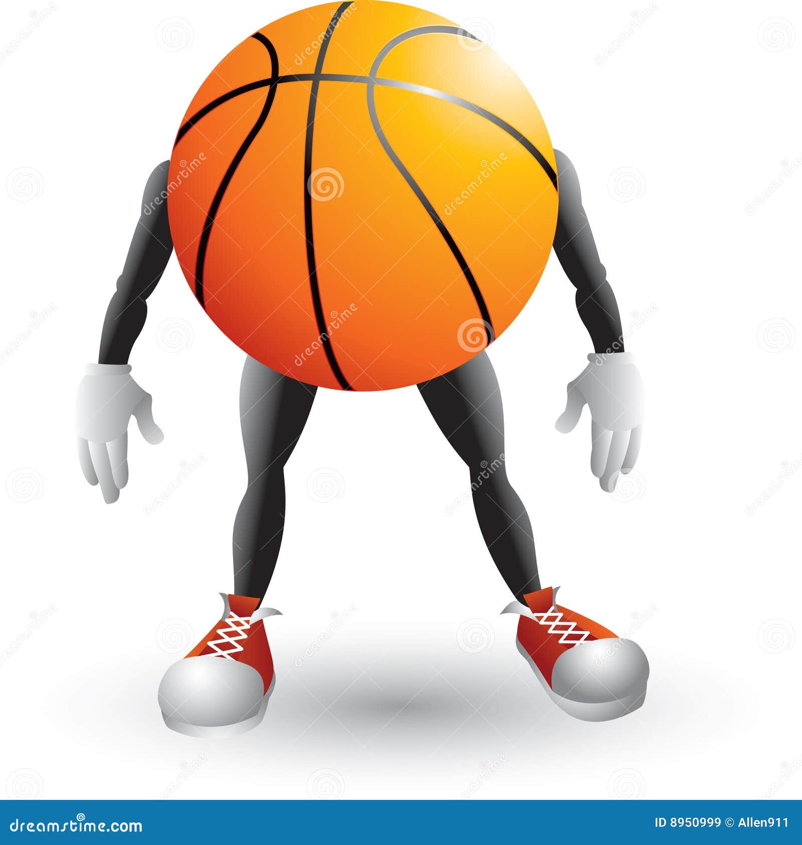 Basketball Cartoon Vector Illustration | CartoonDealer.com #4301576