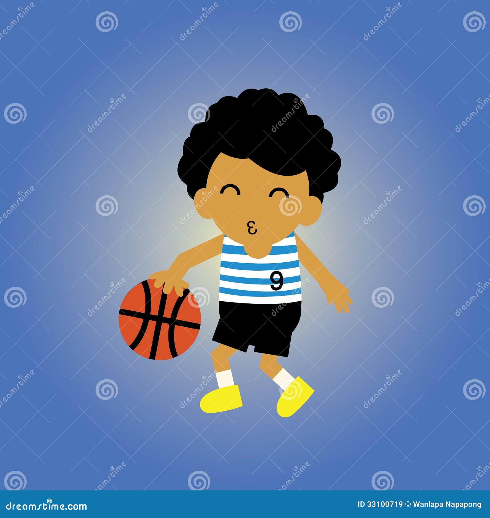 Basketball cartoon stock illustration. Illustration of character - 33100719