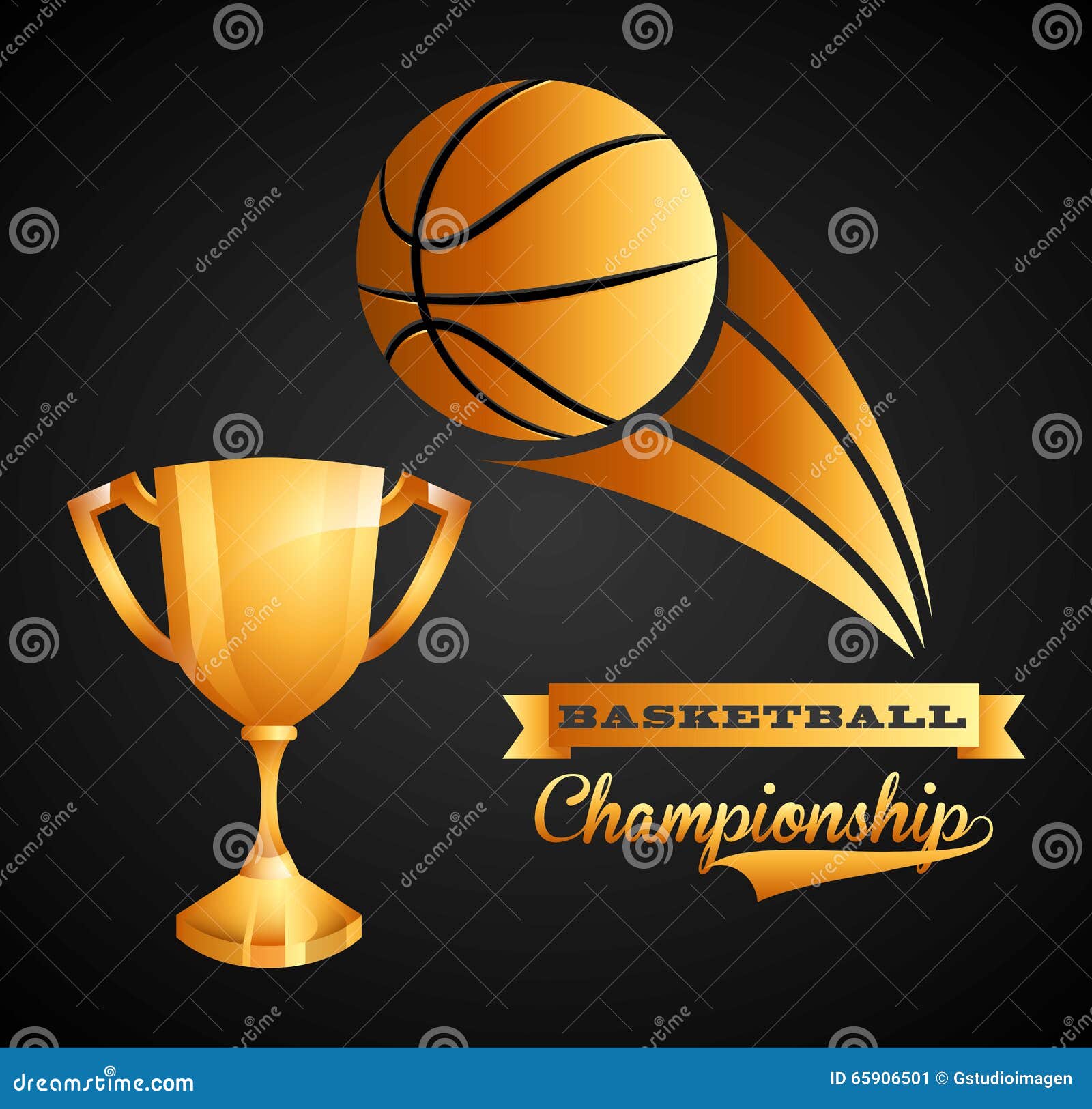 Basketball Championship Design Stock Illustration - Illustration of ...