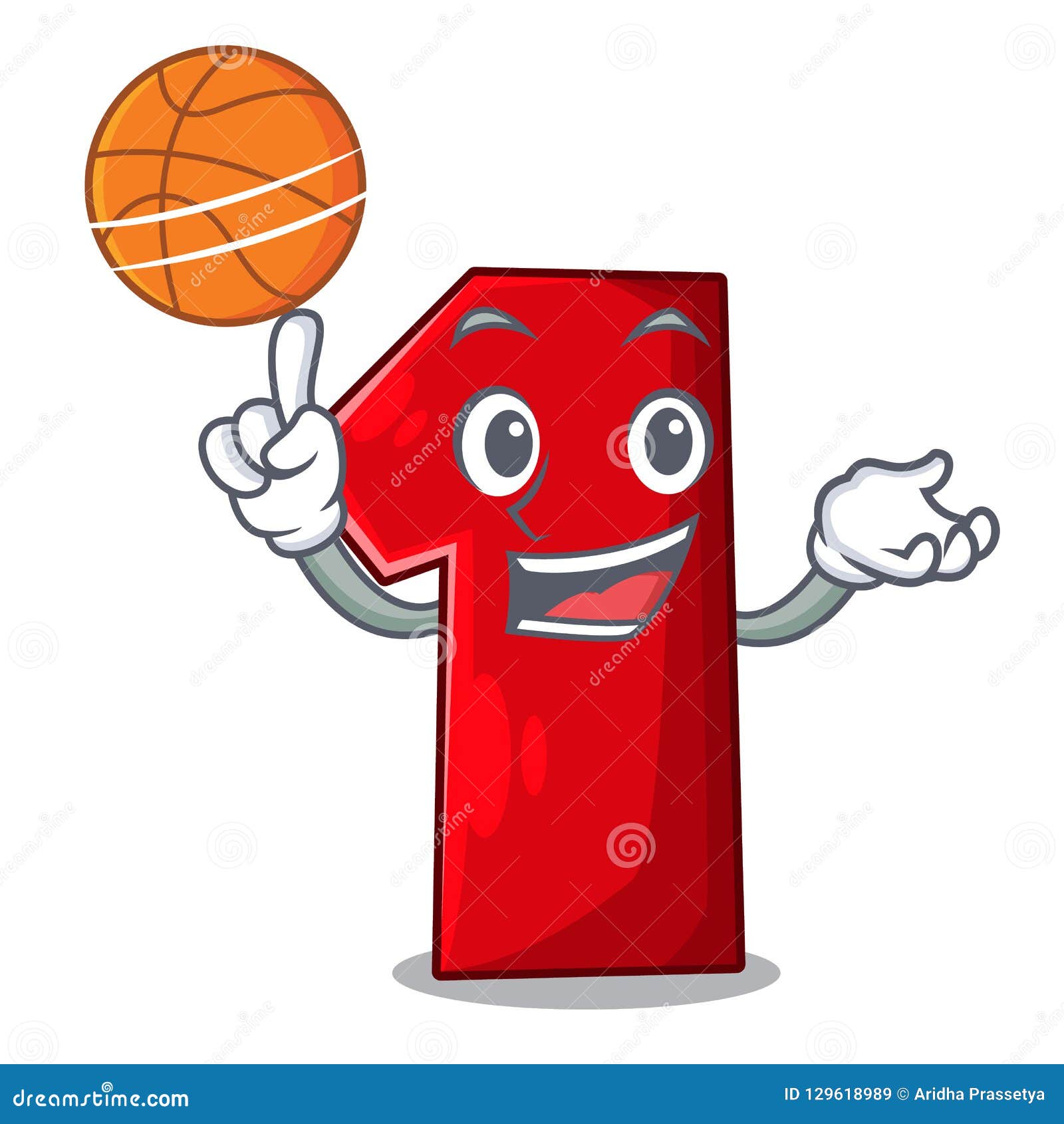 Basketball Platform In A Frame Vector Illustration | CartoonDealer.com ...