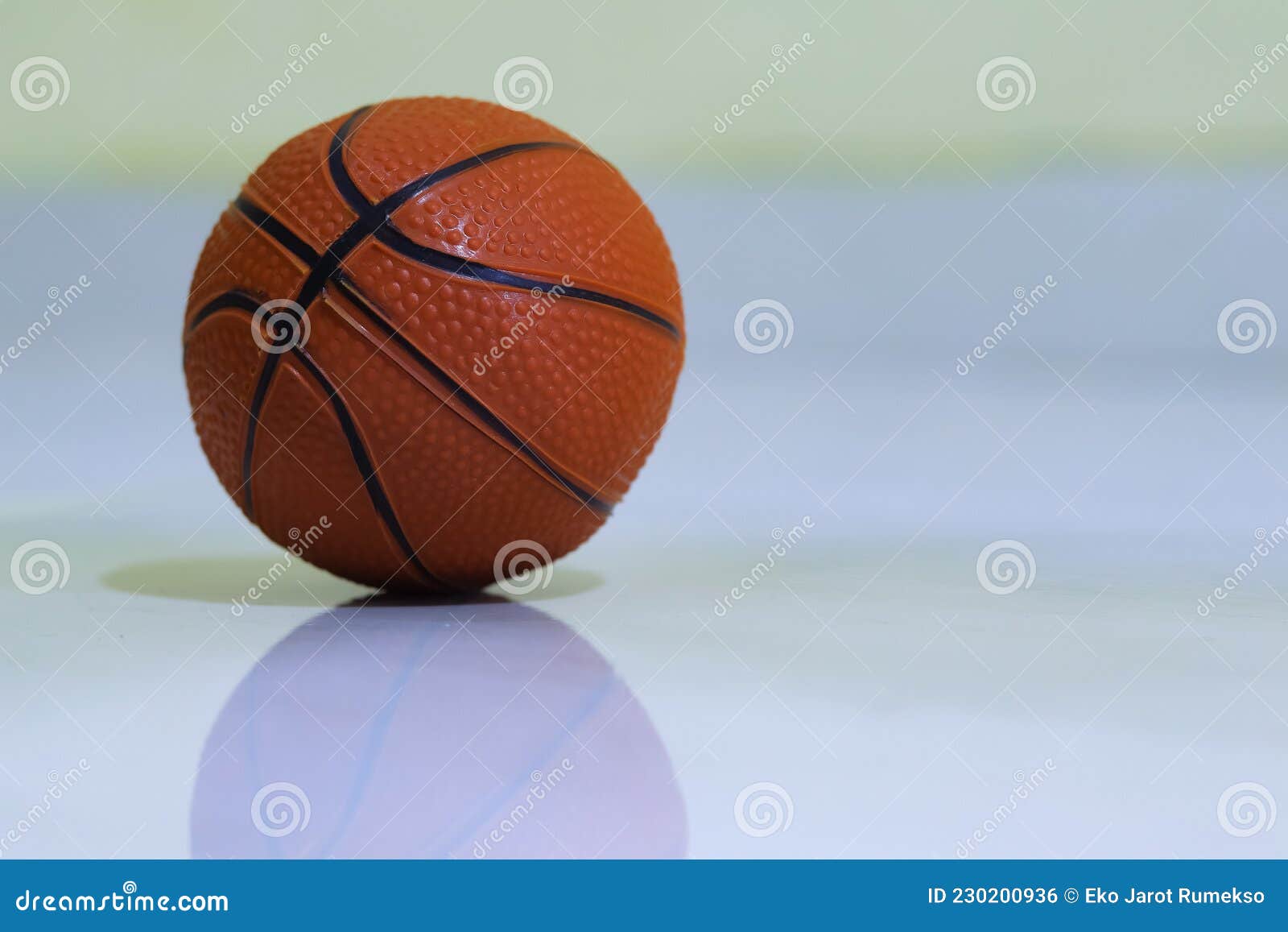 Basketball for Children in Reflection Stock Photo - Image of games ...