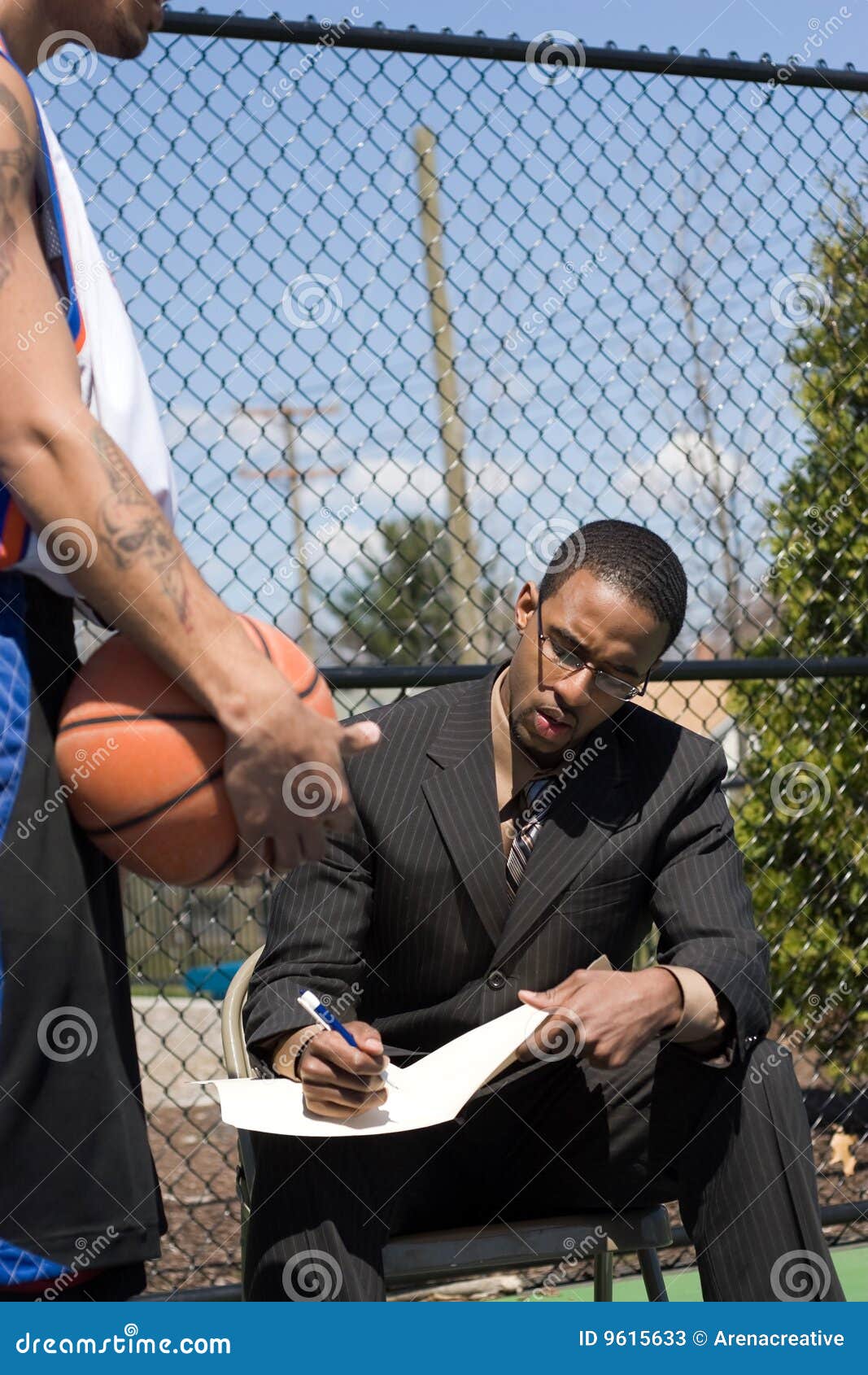 Basketball Coach stock image. Image of play, black, background - 9615633