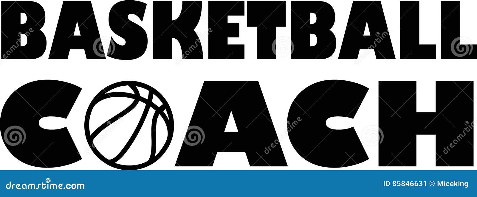 Basketball Coach stock vector. Illustration of white - 85846631