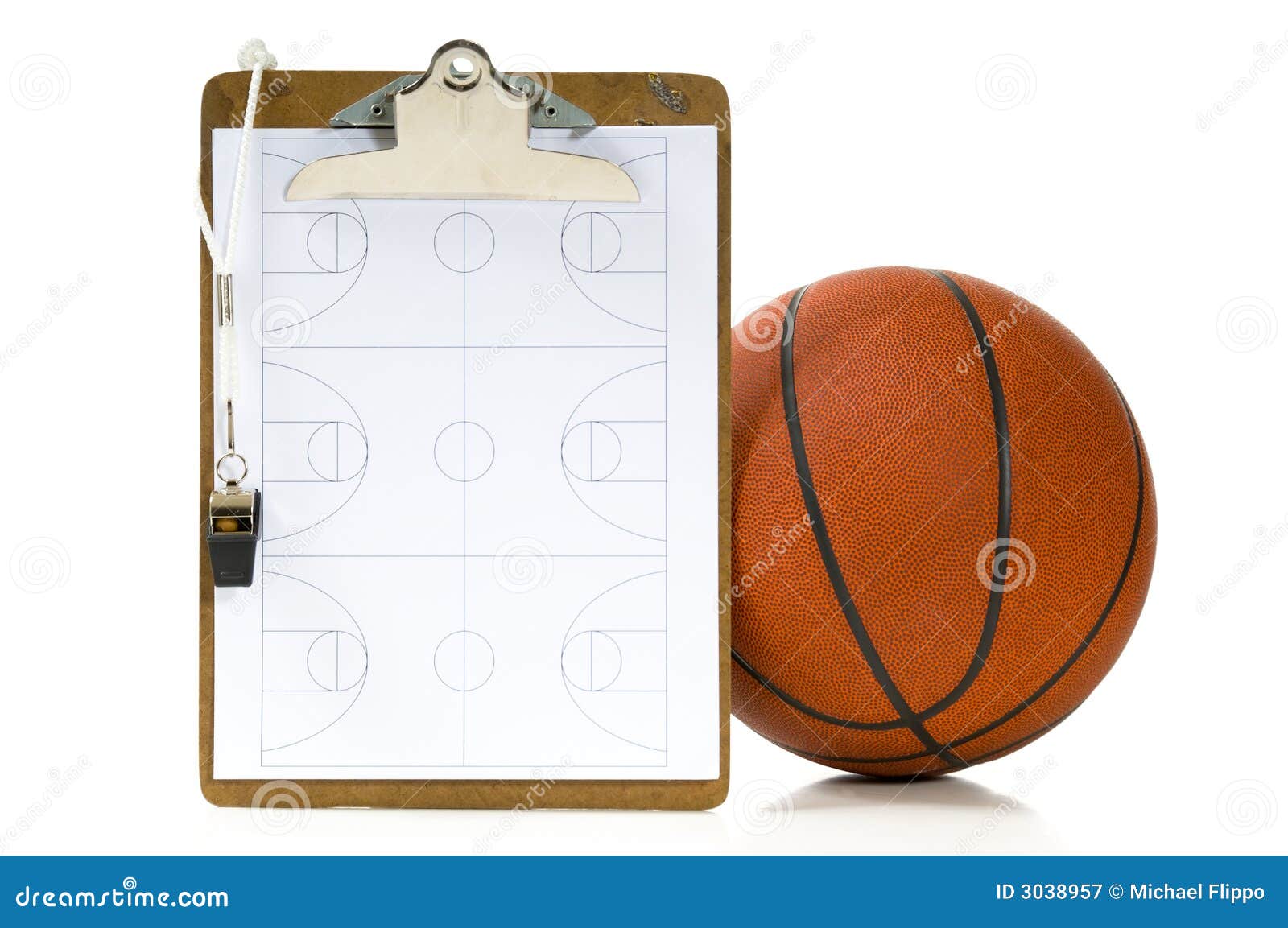 Basketball coach s items stock image. Image of coach, planning - 3038957