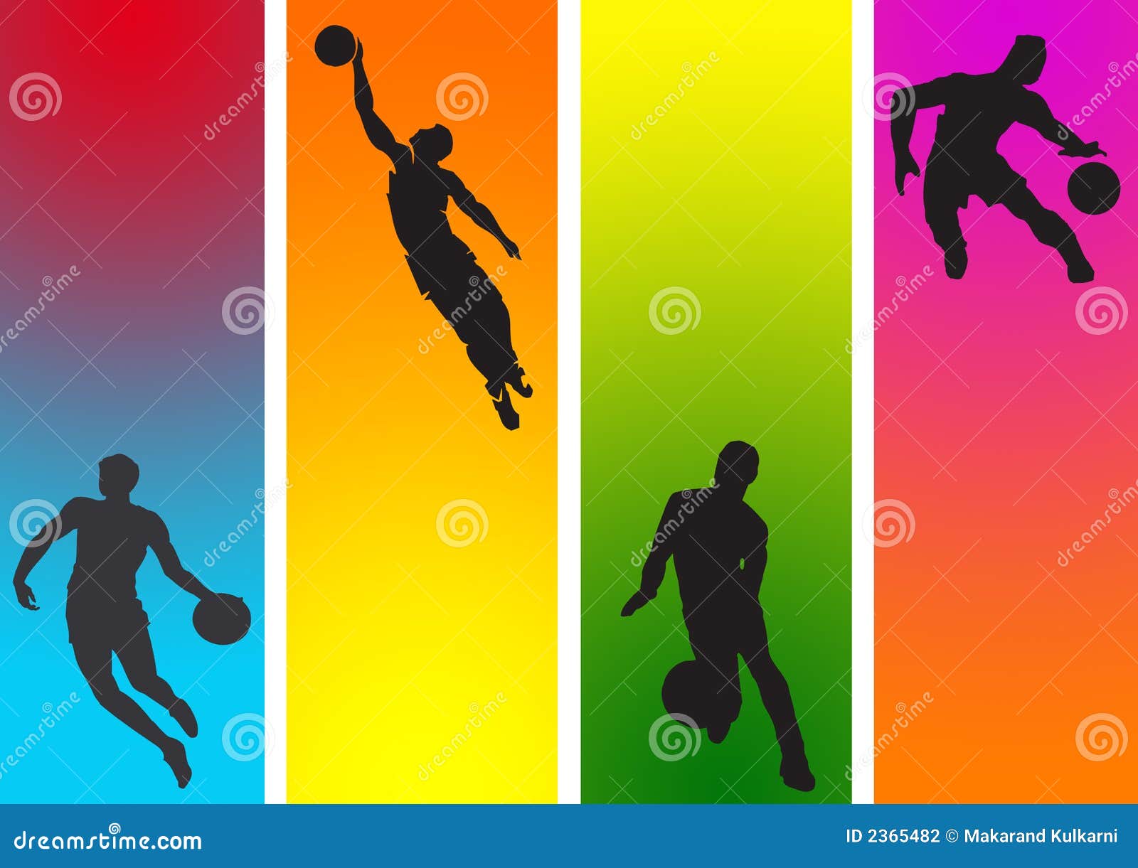 Basketball in color stock illustration. Illustration of basket - 2365482