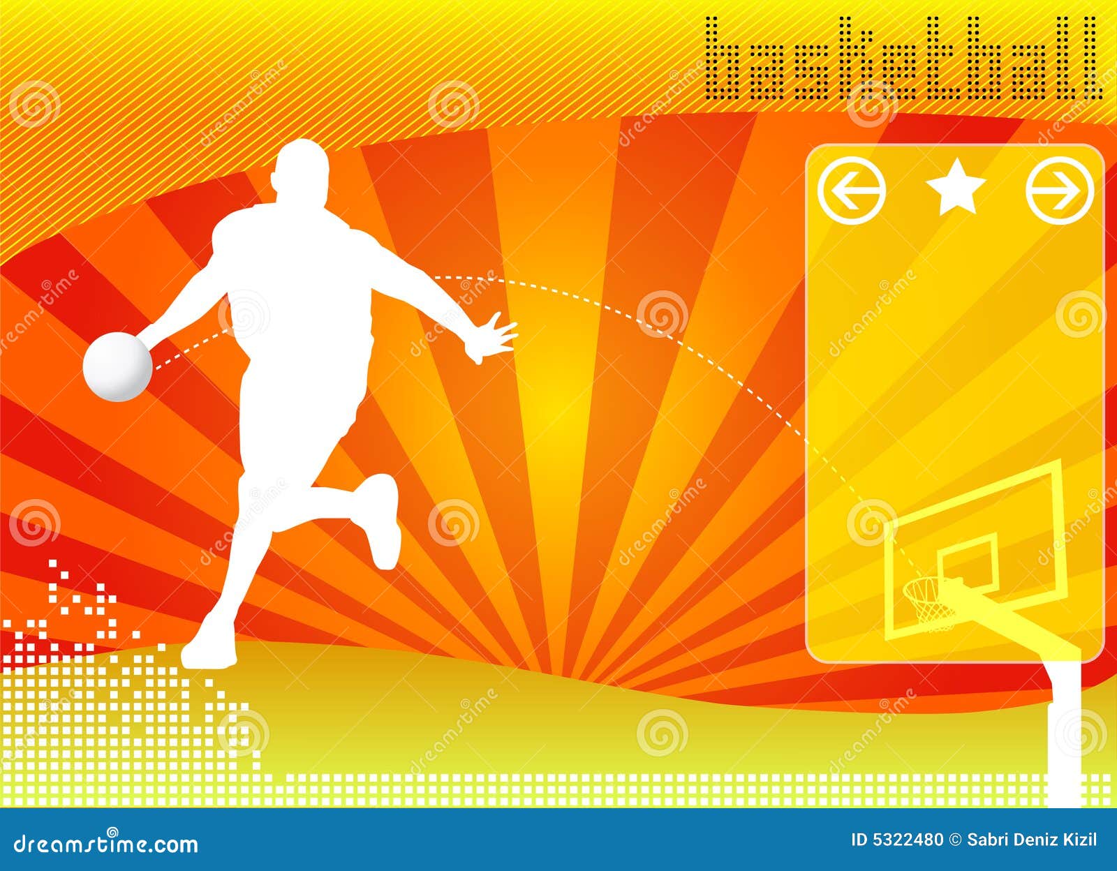 Basketball Concept Background Vector Stock Vector - Illustration of ...