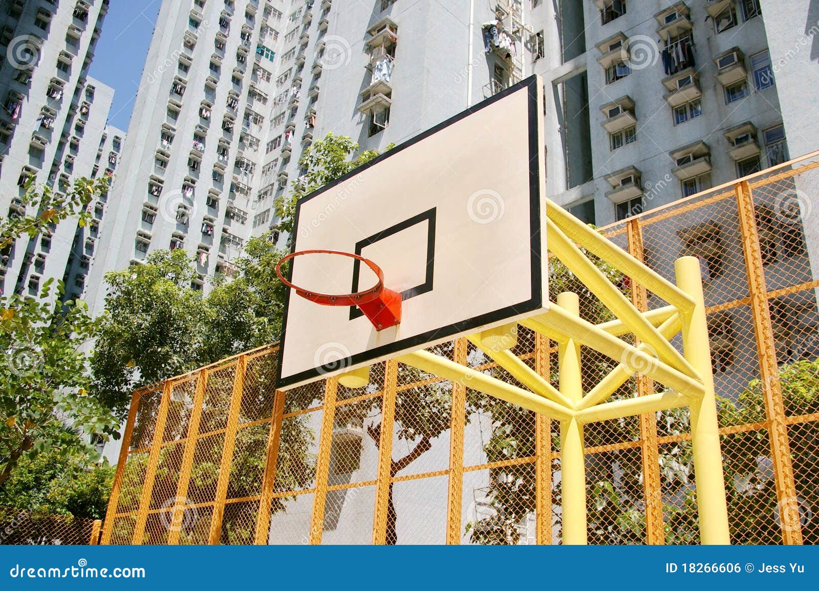 Basketball Court in Abstract View Stock Photo - Image of court, outside ...