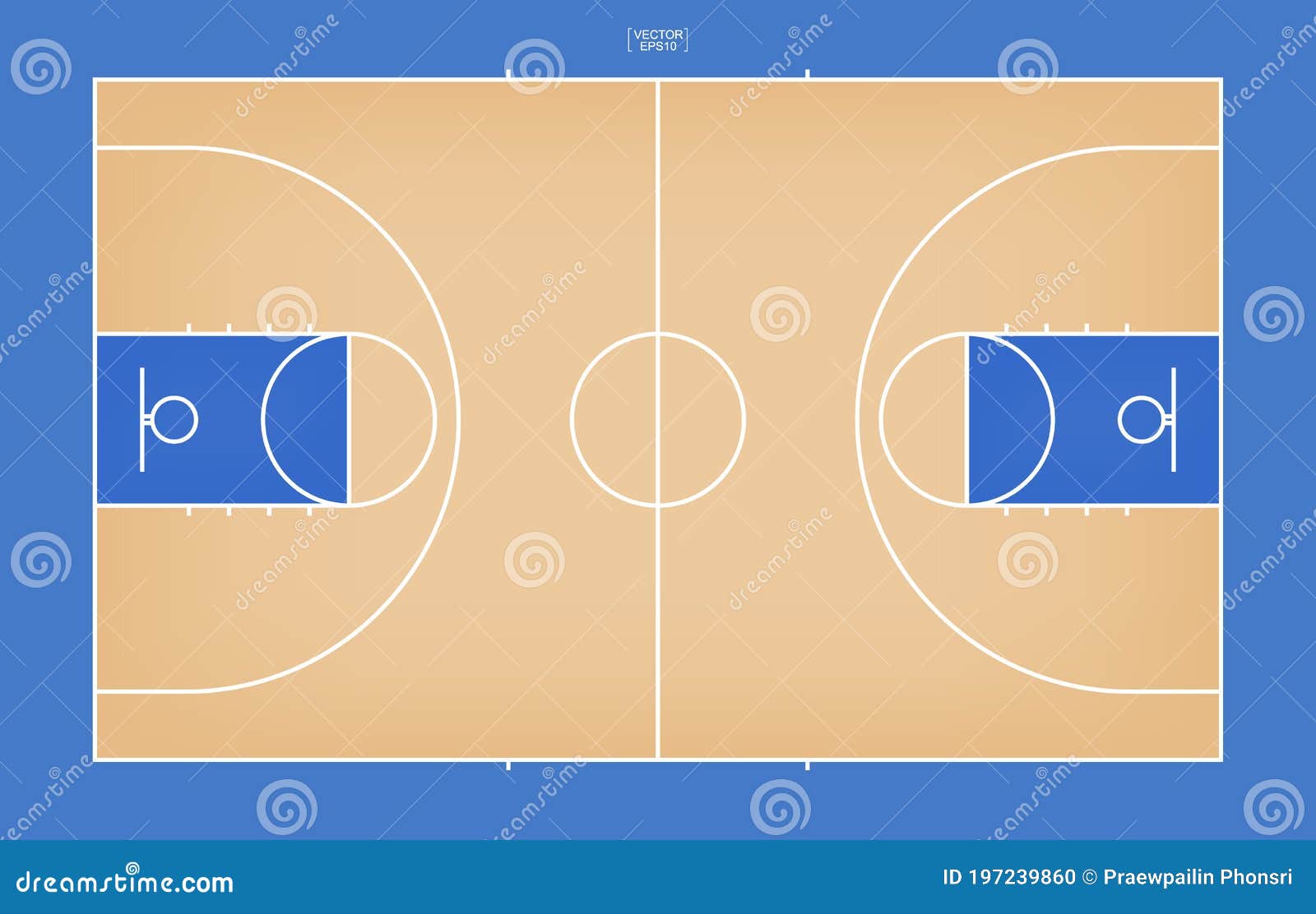 Basketball Court Background. Basketball Field Stock Vector ...