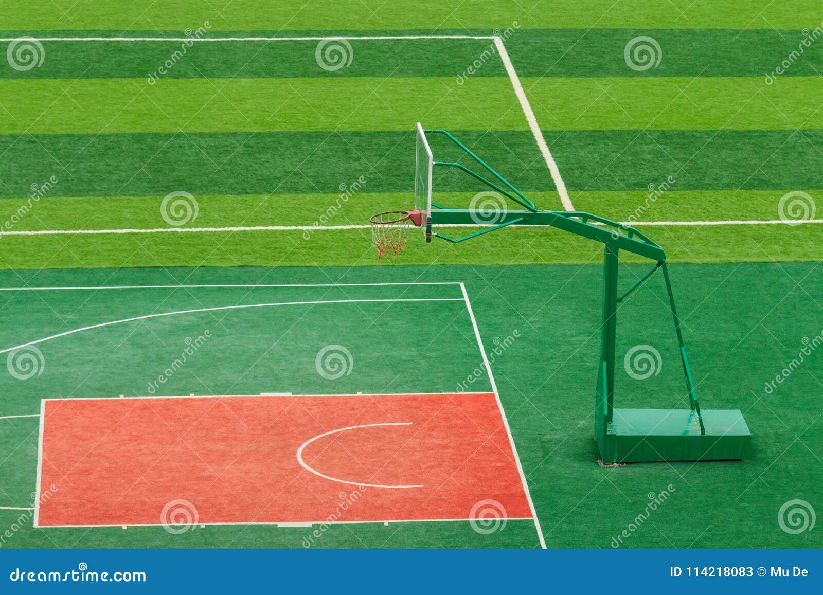 Basketball court stock image. Image of corner, basketball - 114218083