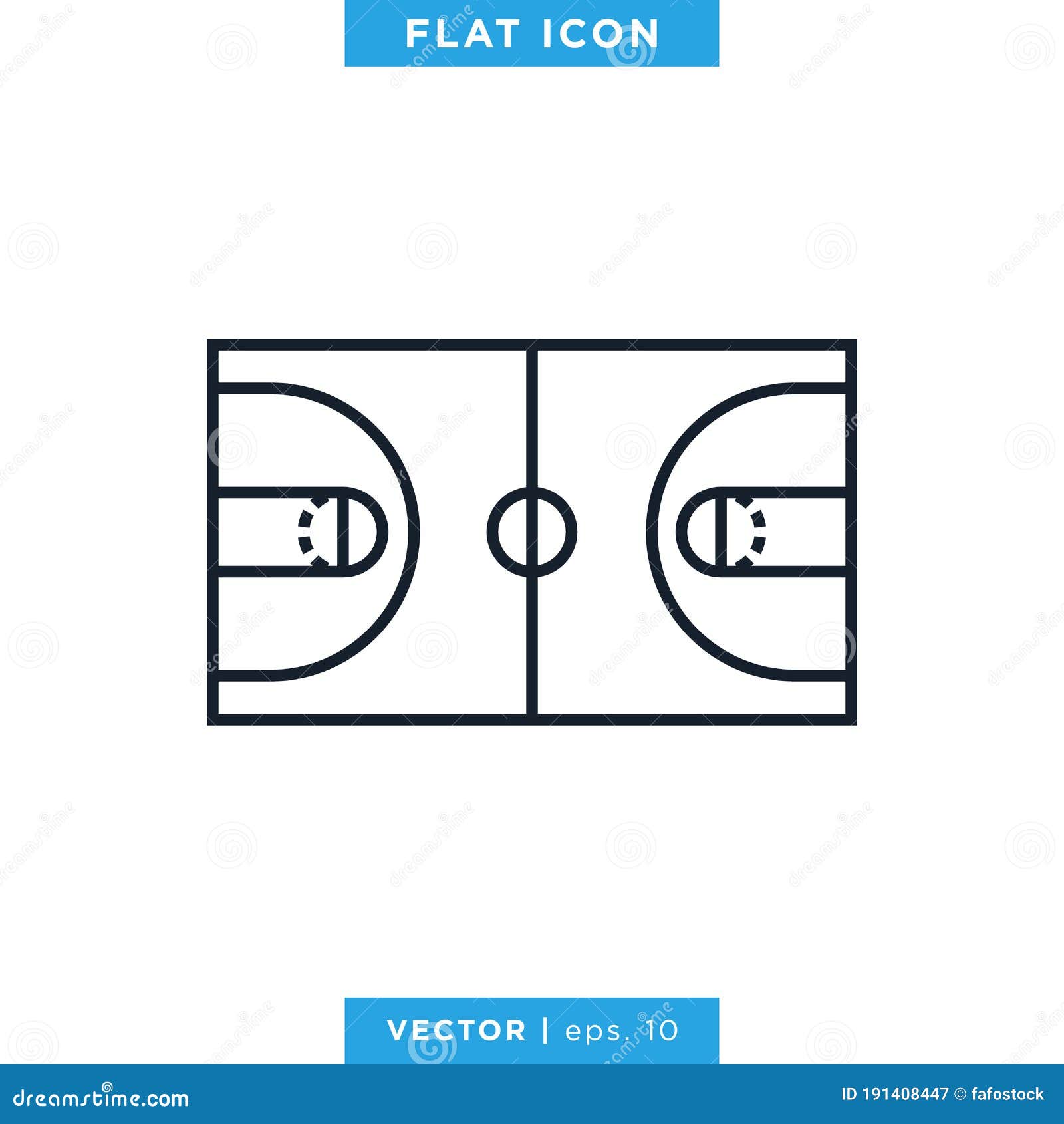 Basketball Court Icon Vector Design Template. Stock Vector ... Basketball Court Icon Vector Design Template. Stock Vector ...