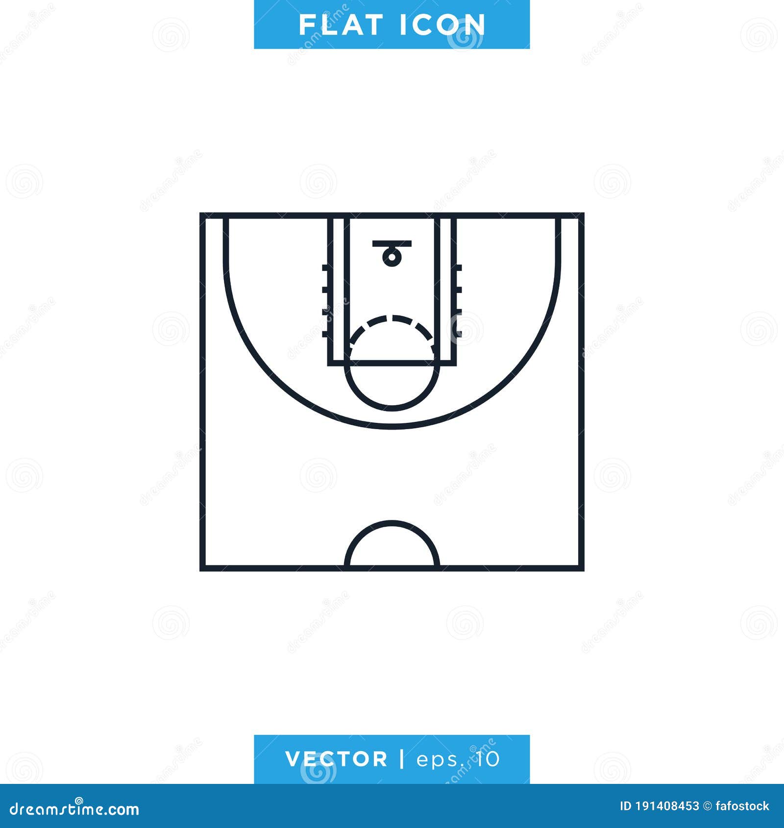 Basketball Court Icon Vector Design Template. Stock Vector ... Basketball Court Icon Vector Design Template. Stock Vector ...