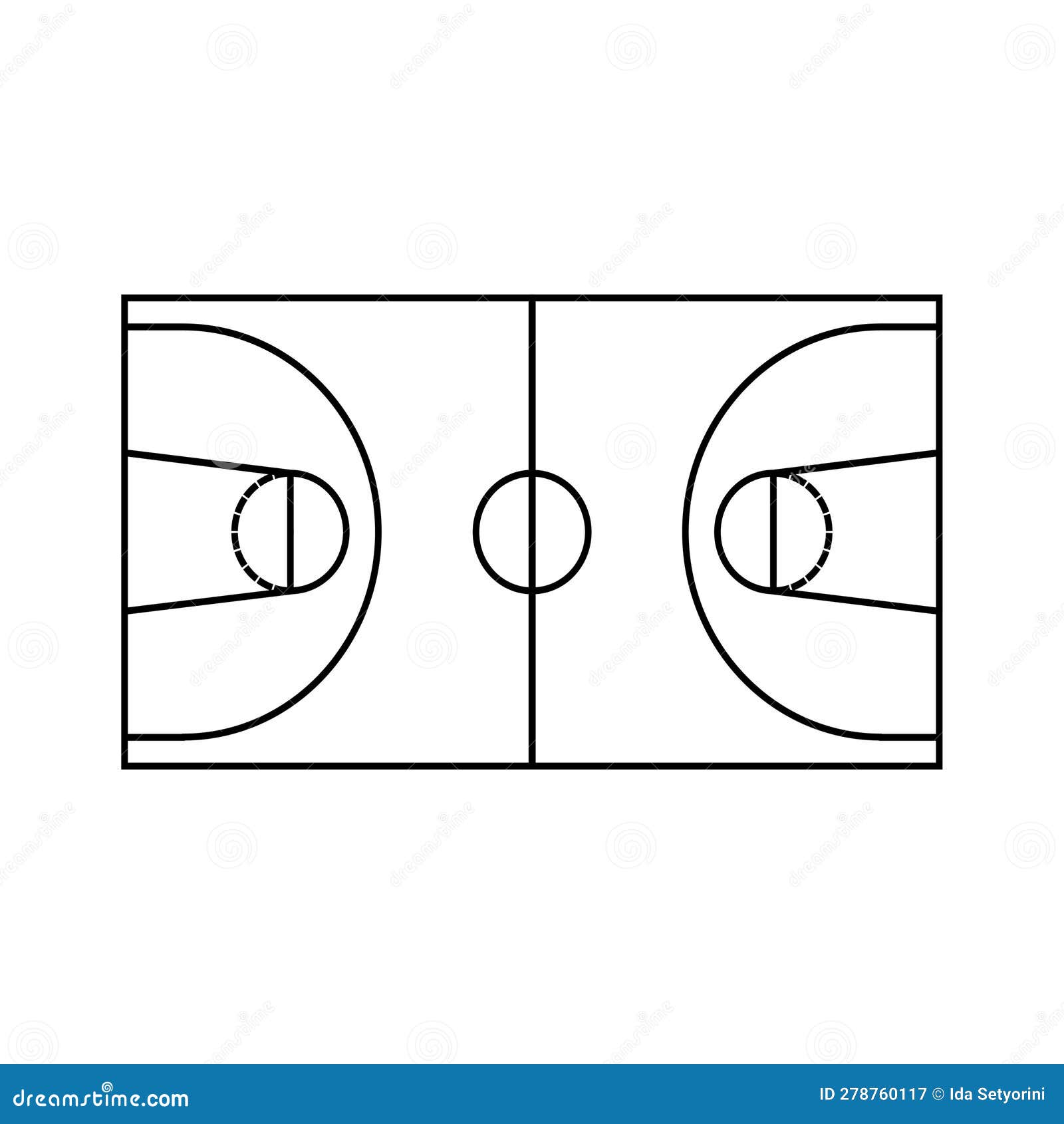 Basketball Court Icon Vector Stock Illustration - Illustration of match ...