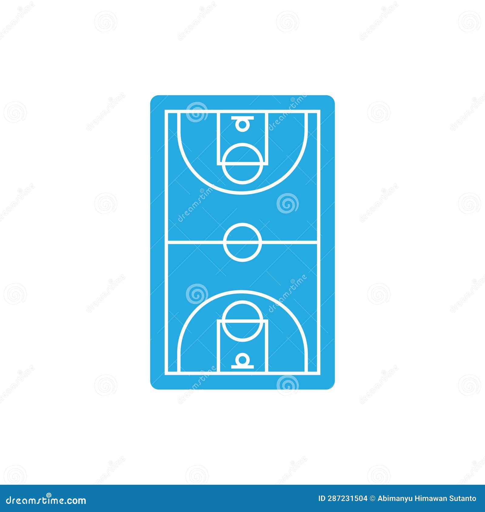 Basketball Court Icon Vector Stock Vector - Illustration of play ...