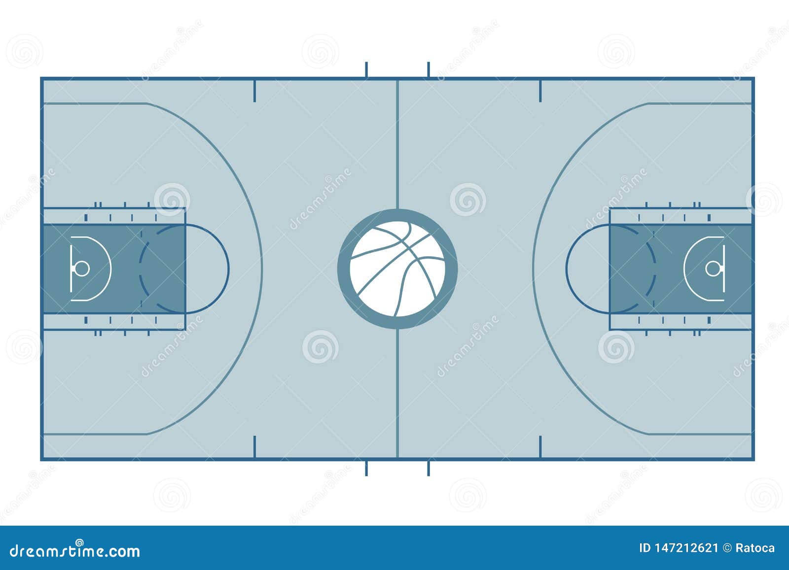 Basketball Court Illustration Stock Vector - Illustration of floor ...