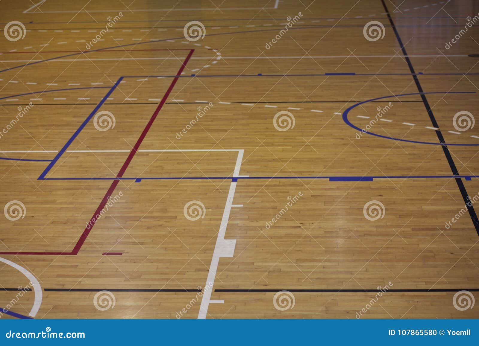 Basketball court lines stock photo. Image of indoor - 107865580