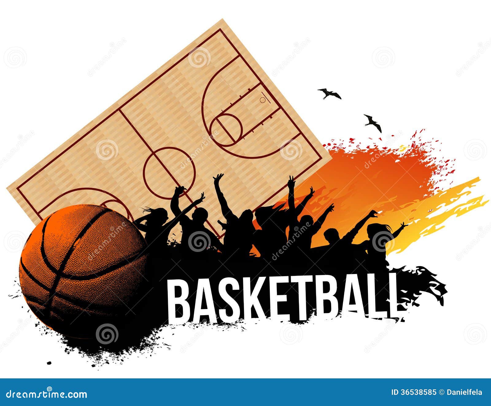 Basketball Court stock illustration. Illustration of line - 36538585