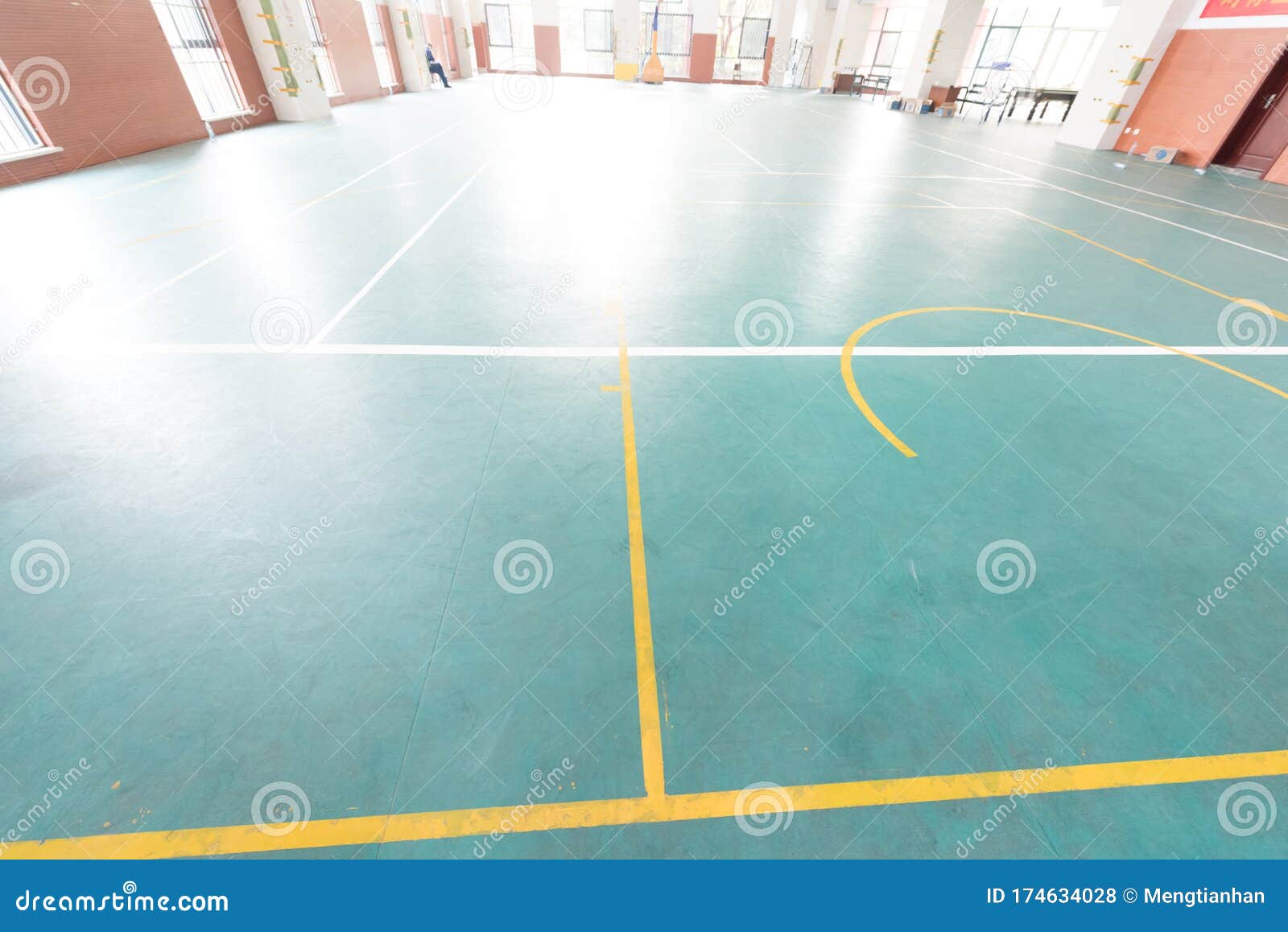 Basketball Court 7-covered Court Stock Photo - Image of matter ...