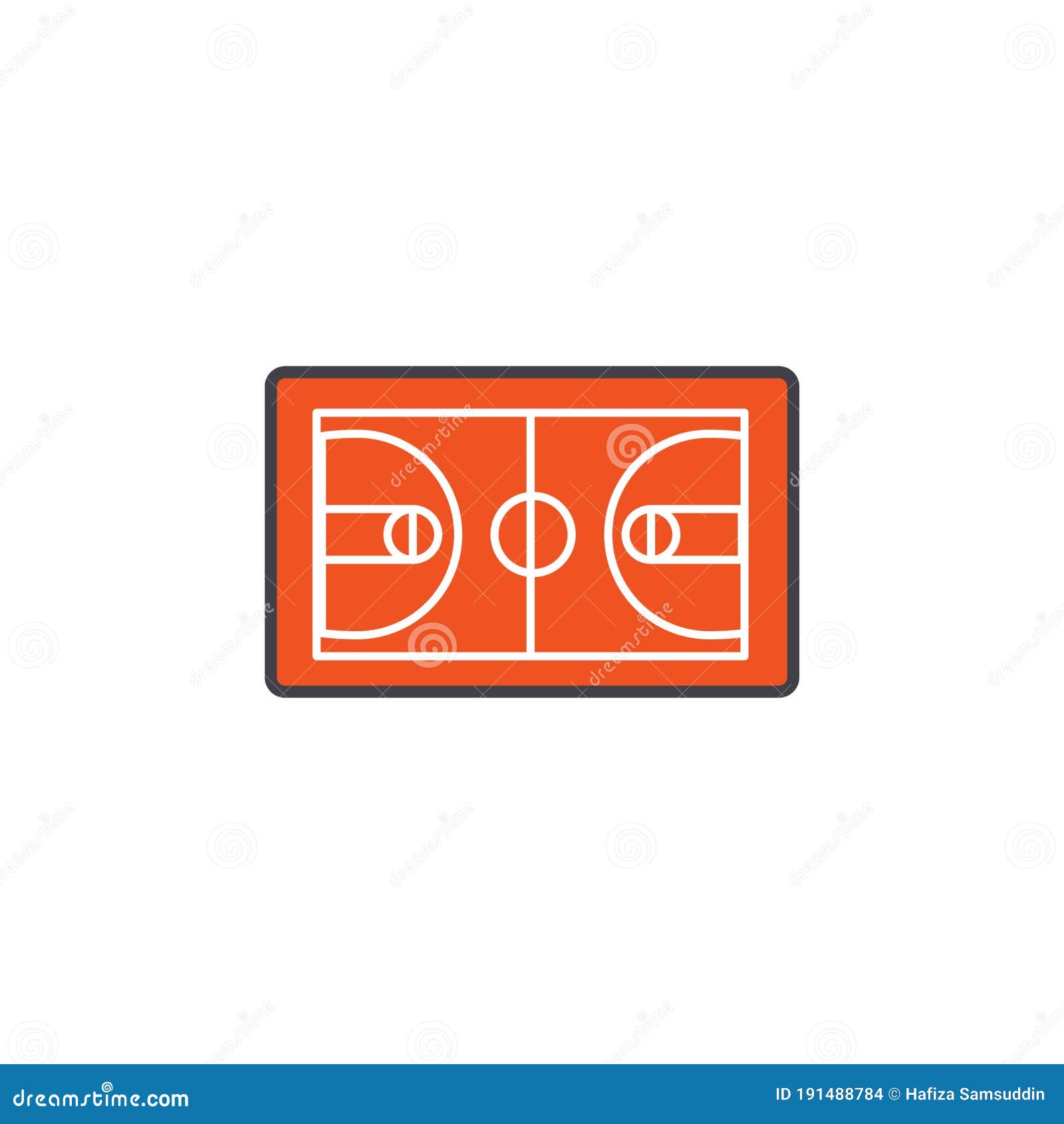 Basketball Court. Vector Illustration Decorative Design Stock Vector ...