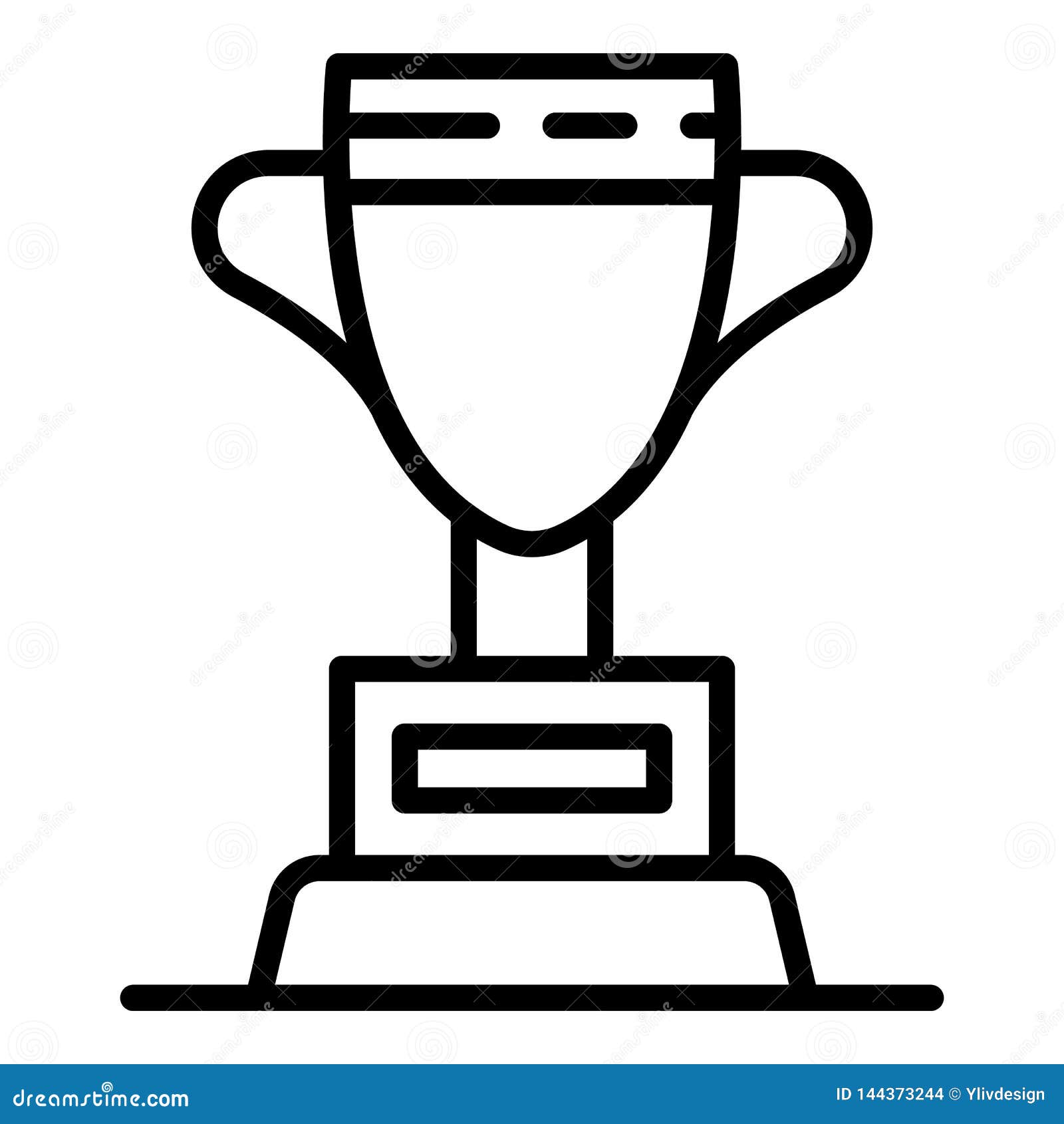 Basketball Cup Icon, Outline Style Stock Vector - Illustration of ...