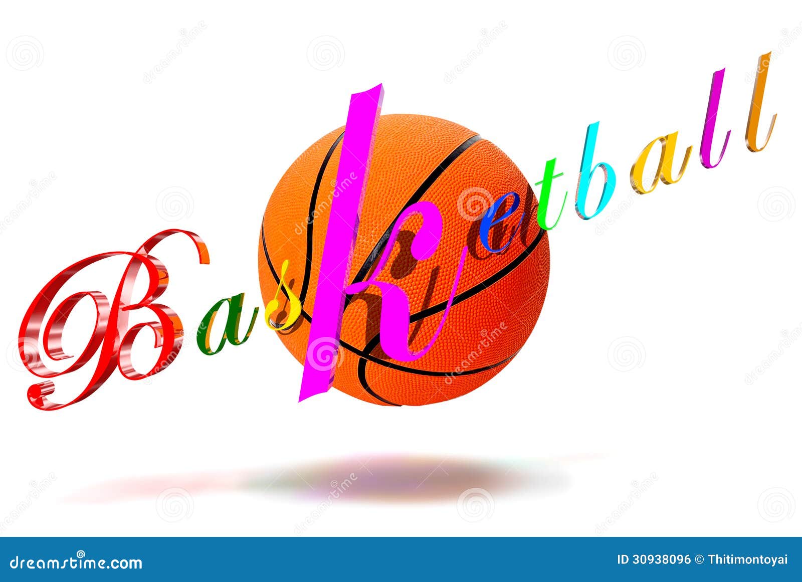 Basketball 3D stock illustration. Illustration of object - 30938096