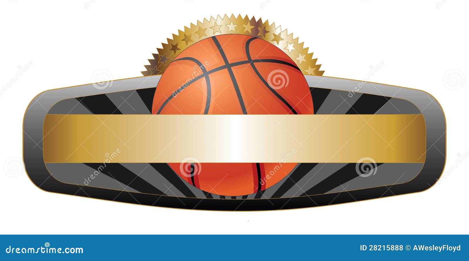 Basketball Design Emblem Banner Stock Vector - Illustration of design ...