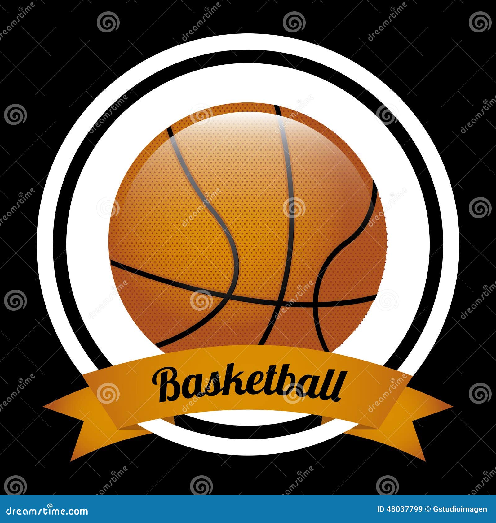 Basketball design stock illustration. Illustration of madness - 48037799