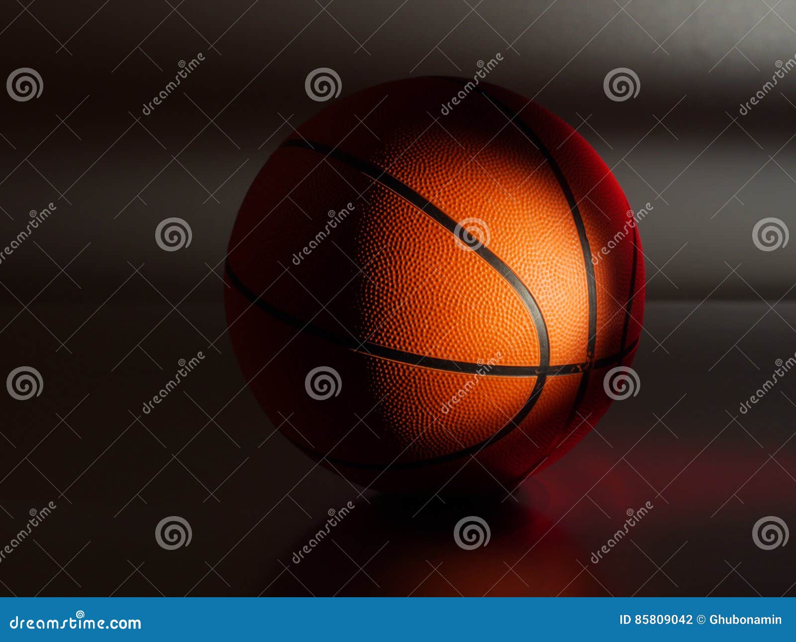 Basketball Dramatic Lighting Stock Photo - Image of hard, generic: 85809042